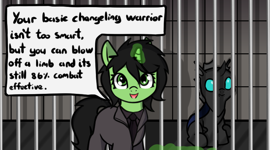 #3140015 - safe, artist:neuro, oc, oc only, oc:filly anon, changeling ...