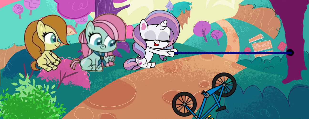 #3161710 - safe, artist:luckydog416, edit, edited screencap, screencap, caramel latte, minty (g4 ...