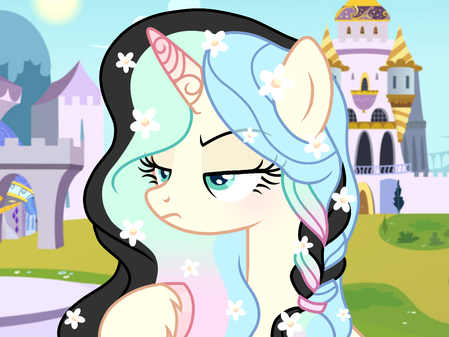 #3161849 - safe, artist:cstrawberrymilk, oc, oc only, oc:daisy diamond, alicorn, pony, g4 ...