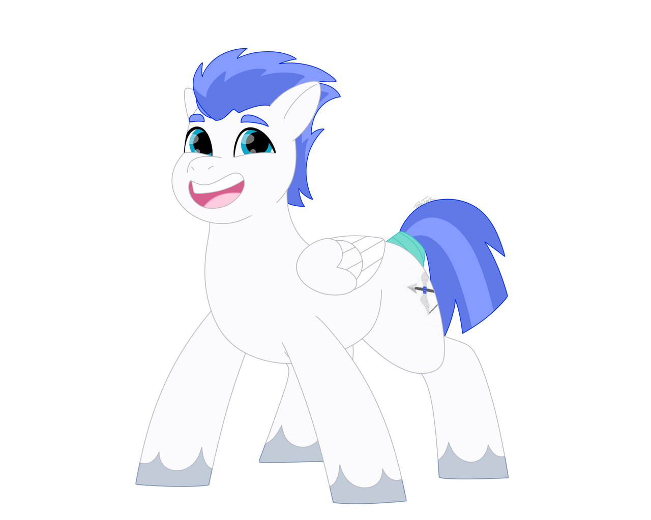 #3164298 - safe, artist:itstechtock, oc, oc:swift wing, pegasus, pony, g5, male, simple ...