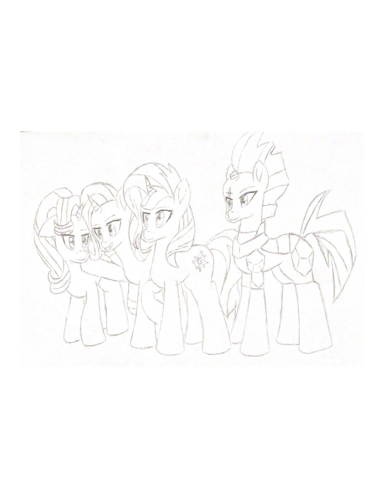 #3156525 - safe, artist:artevi, starlight glimmer, sunset shimmer ...