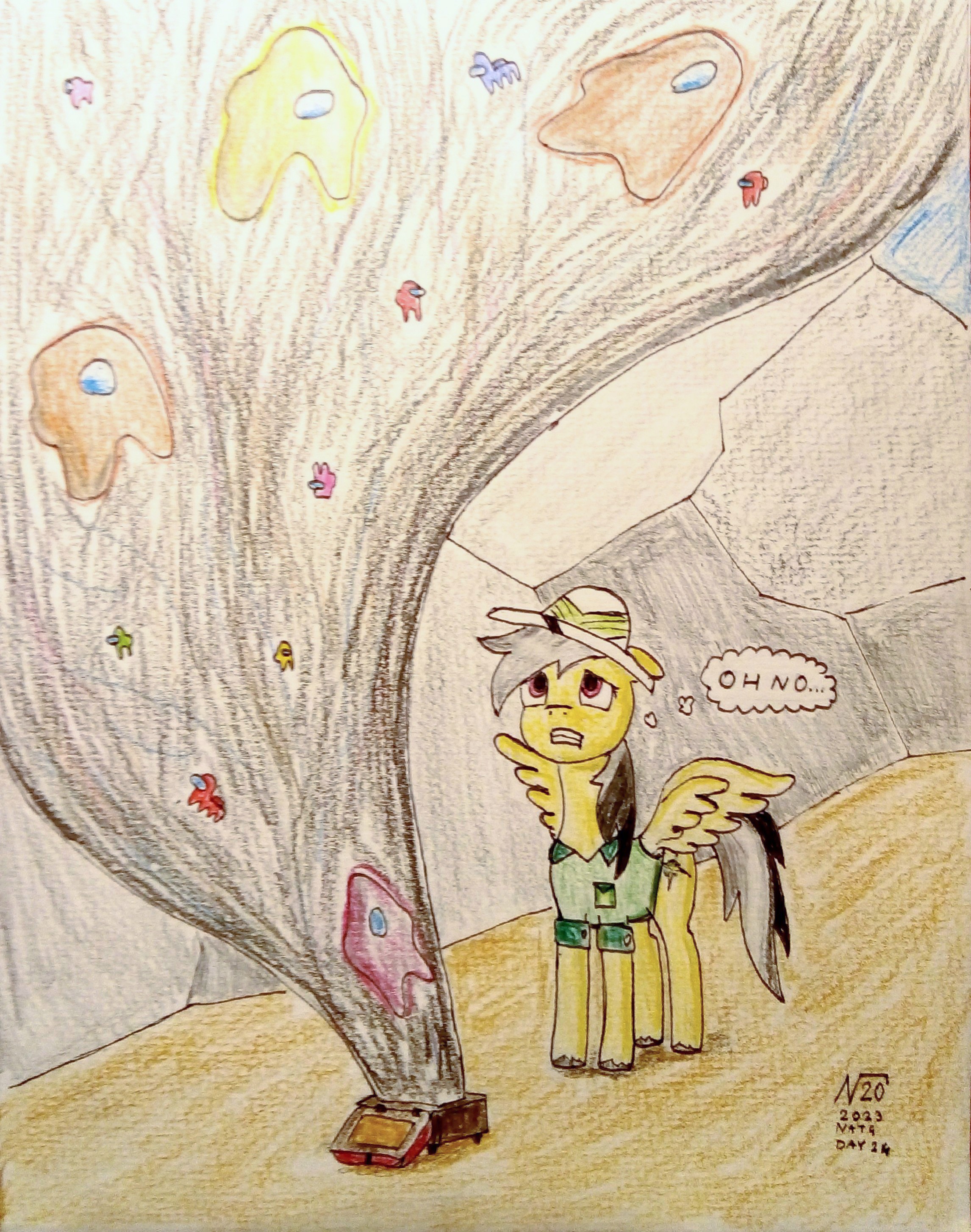 #3156816 - safe, artist:adamv20, daring do, pegasus, pony, g4, among us ...