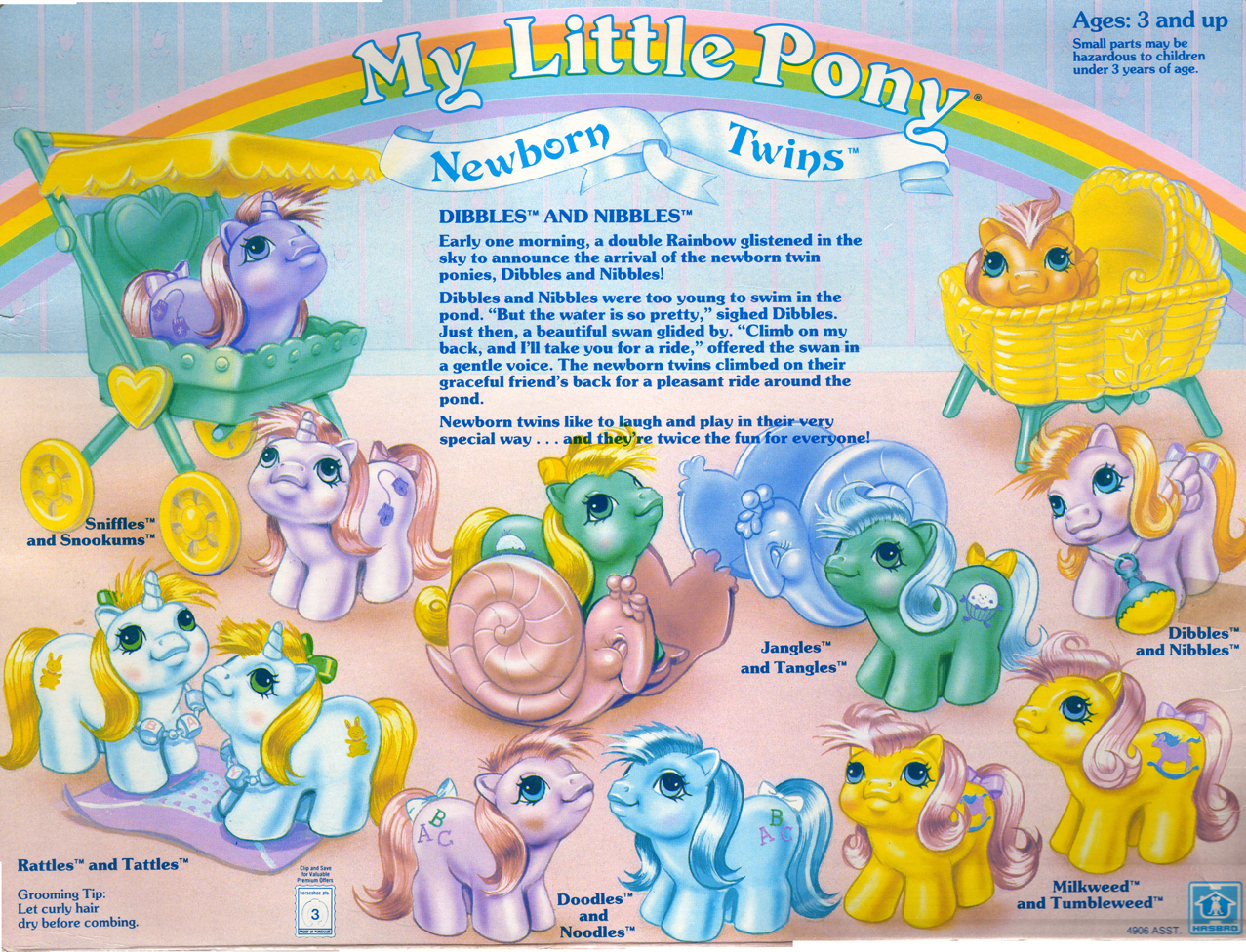 #3159910 - safe, photographer:breyer600, dibbles, doodles (g1), jangles (g1), milkweed, nibbles ...