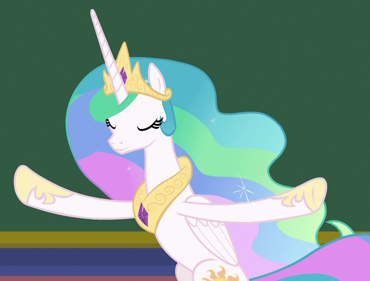 #3180905 - safe, screencap, princess celestia, alicorn, pony, g4, horse ...