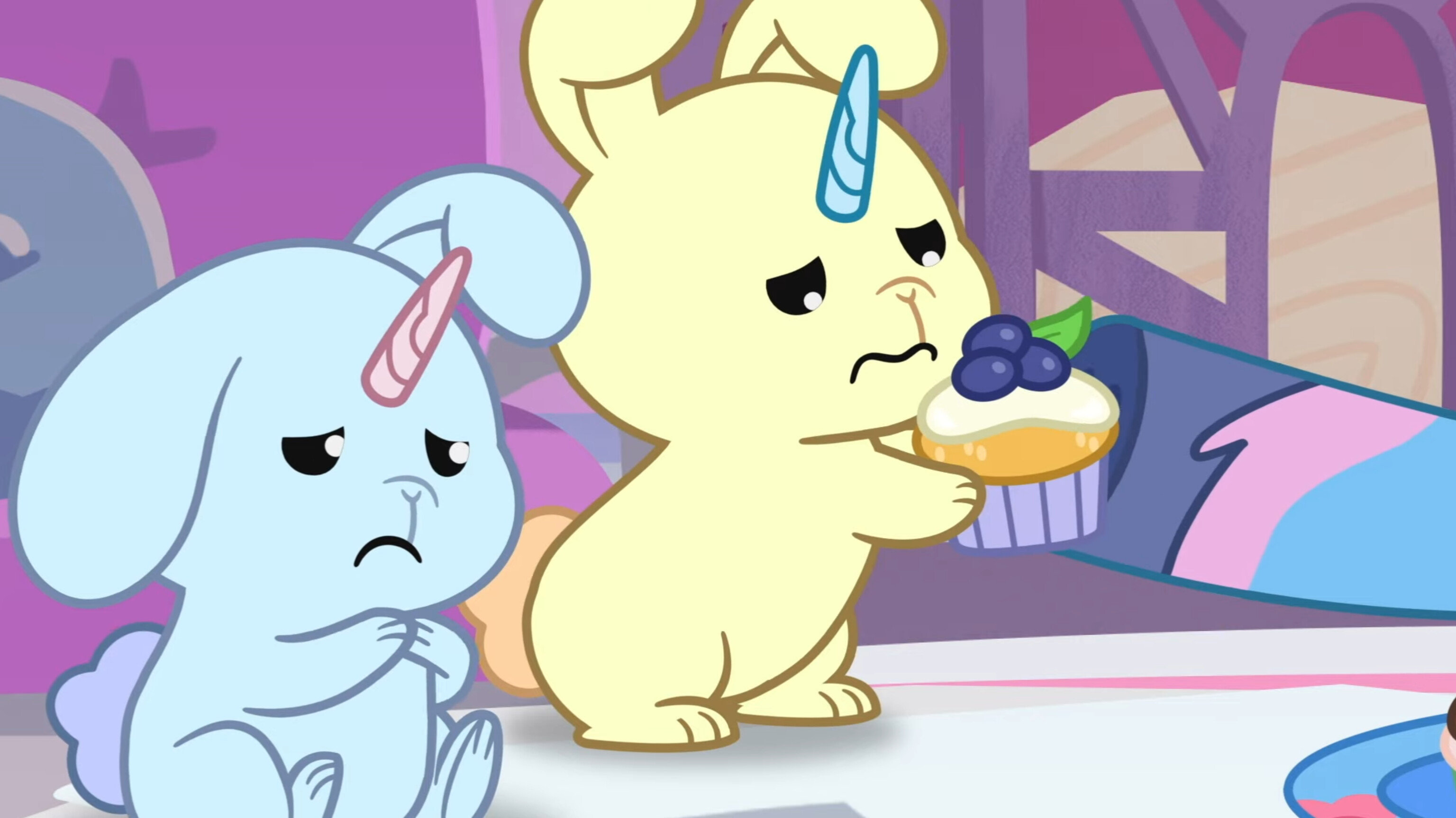 #3181087 - safe, screencap, misty brightdawn, bunnycorn, pony, rabbit ...