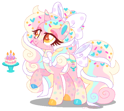 #3184868 - safe, artist:shebasoda, oc, oc only, oc:birthday cake, pony ...