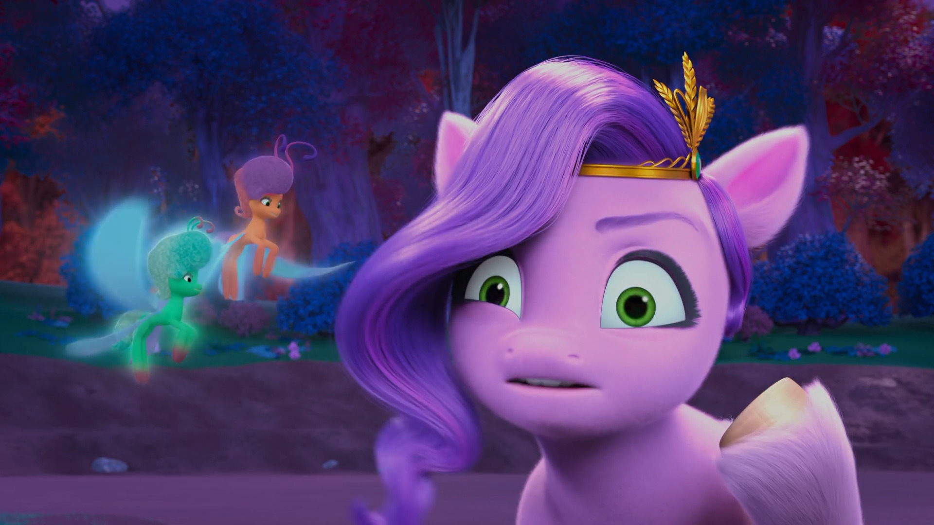 #3186458 - safe, screencap, pipp petals, breezie, pegasus, pony, family trees, g5, my little ...