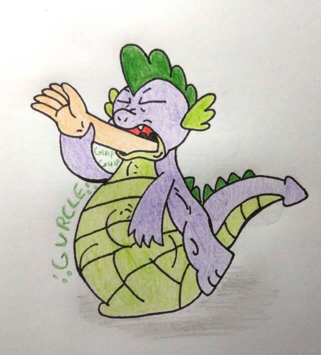 #3186839 - suggestive, artist:gameponygirl1, spike, dragon, human, g4 ...