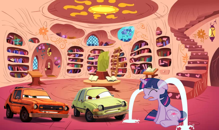 #3187326 - safe, twilight sparkle, pony, unicorn, abuse, car, cars ...