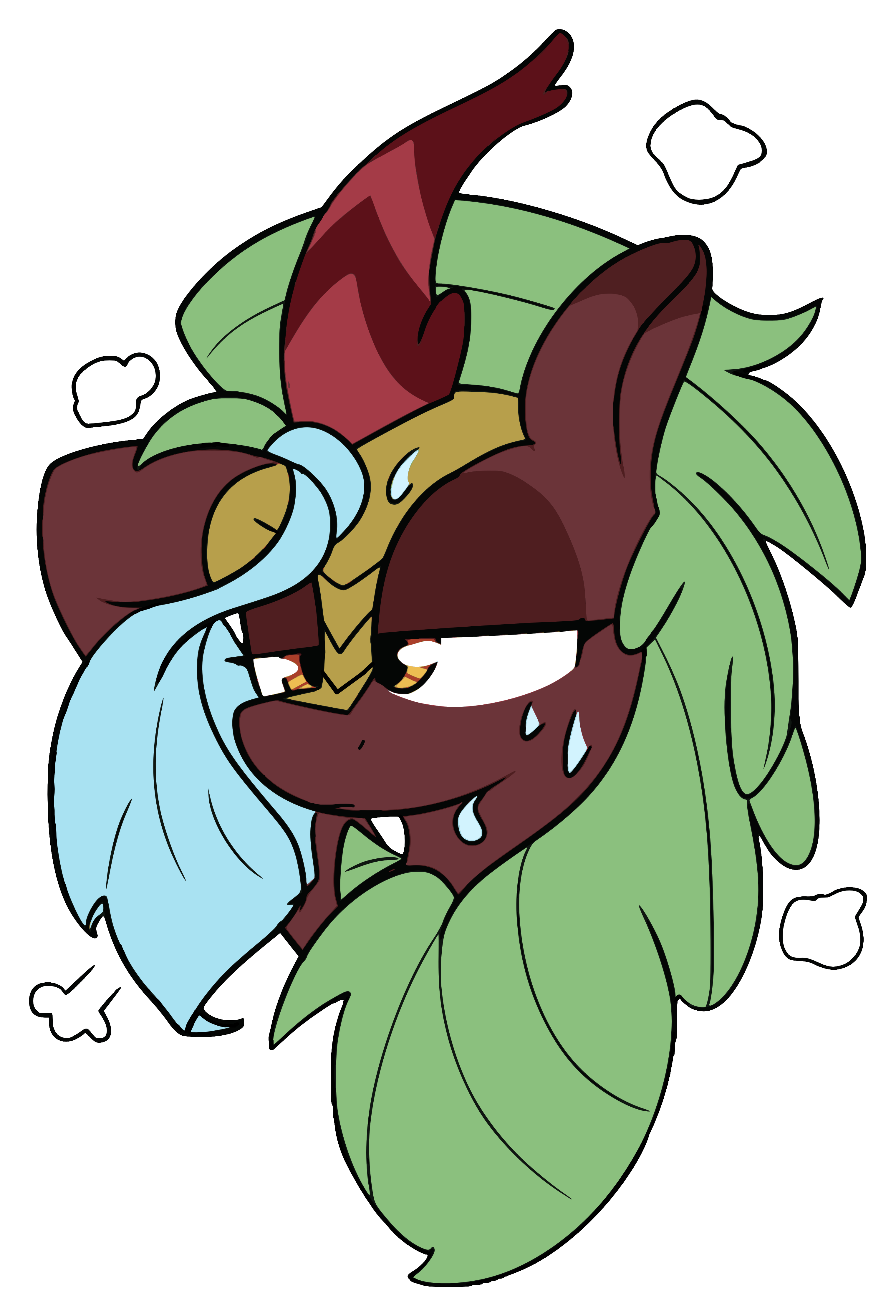 #3187729 - safe, artist:icey, edit, cinder glow, summer flare, kirin ...