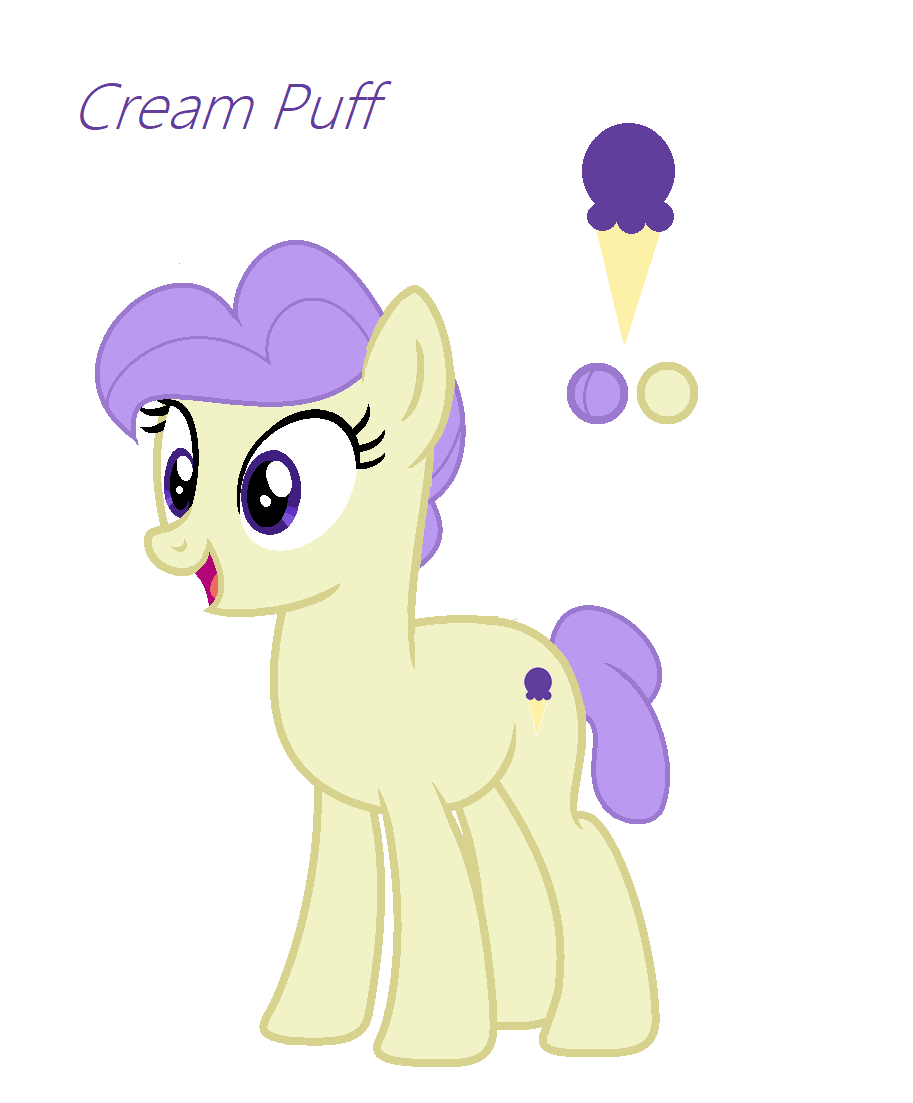#3188675 - safe, artist:colorcoookie0w0, cream puff, earth pony, pony ...