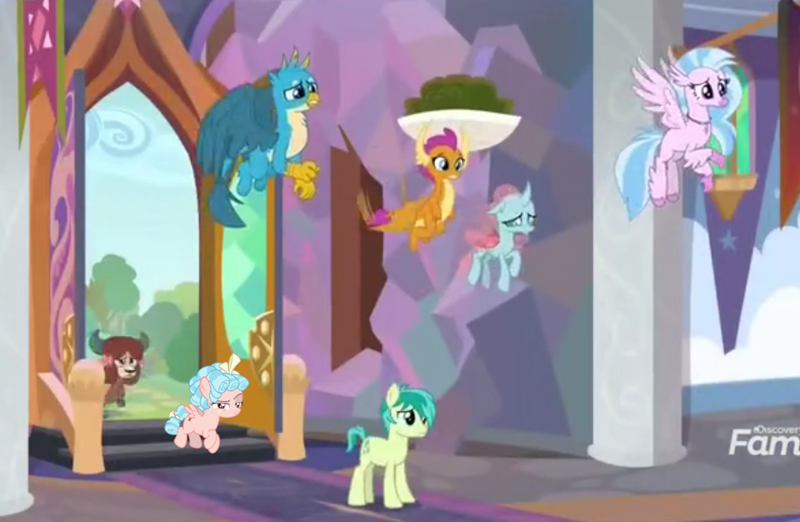 #3190935 - safe, edit, screencap, cozy glow, gallus, ocellus, sandbar ...