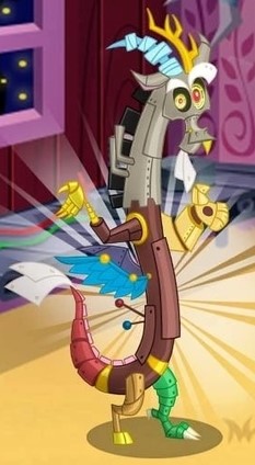 #3177310 - safe, gameloft, discord, draconequus, robot, robot ...