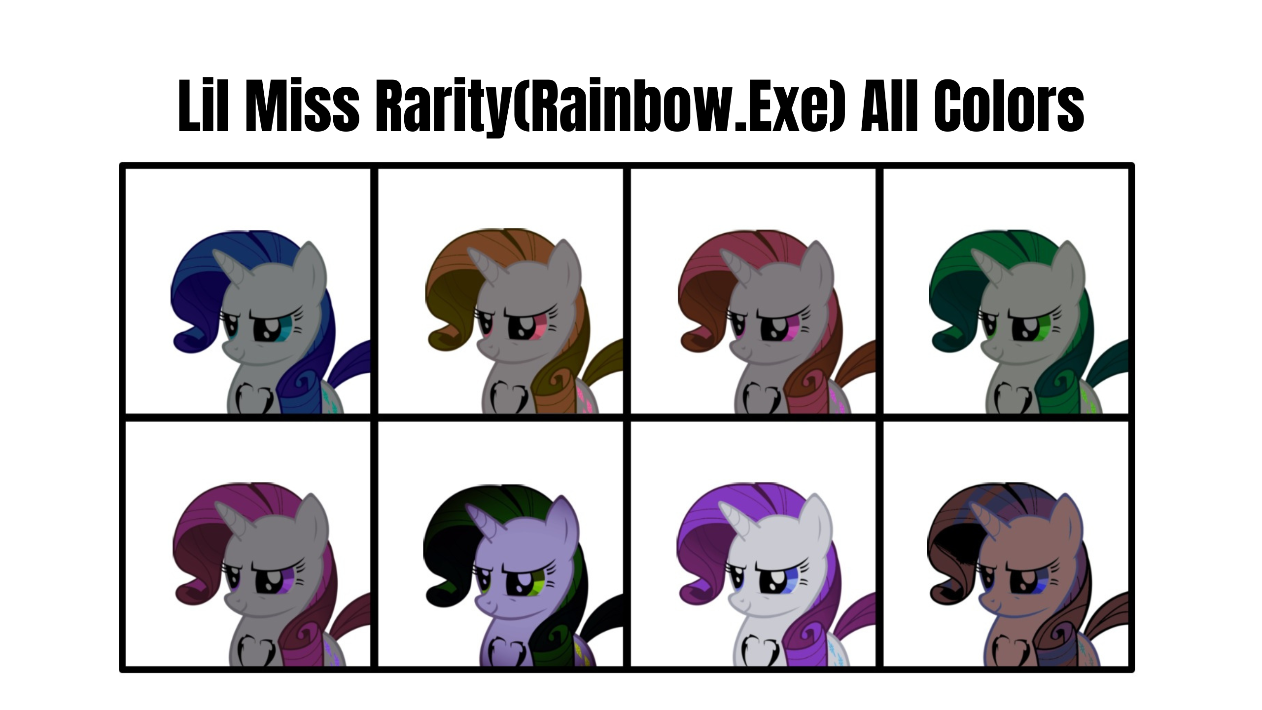 #3177880 - safe, rarity, color, colored, colors, creepy, creepy ponies, creepypasta, fan made ...