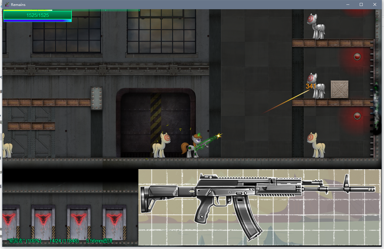 #3179260 - safe, artist:wangkingfun, fallout equestria, game: fallout equestria: remains, ak-12 ...