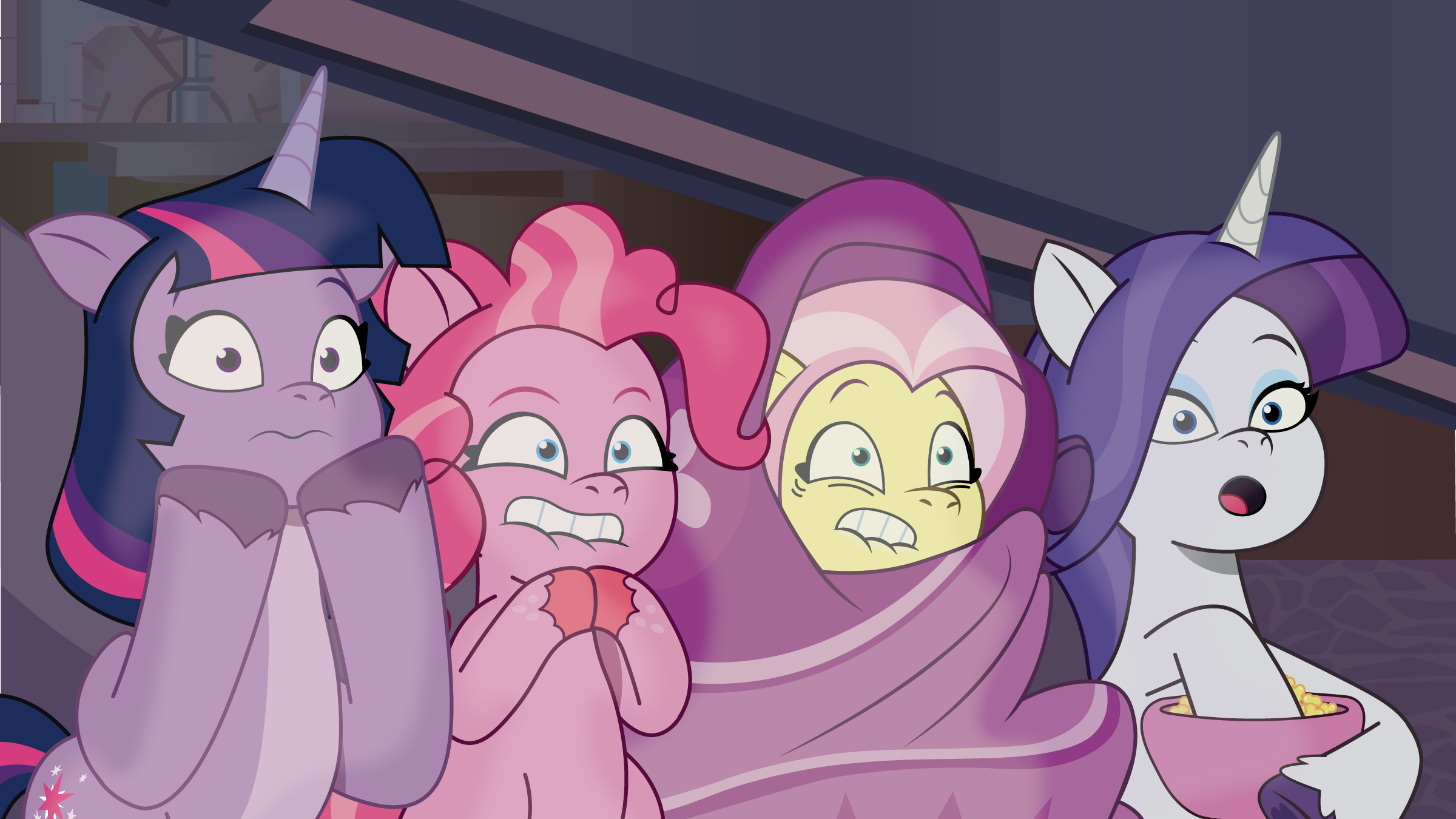 #3179610 - safe, artist:prixy05, edit, edited screencap, screencap, fluttershy, pinkie pie ...