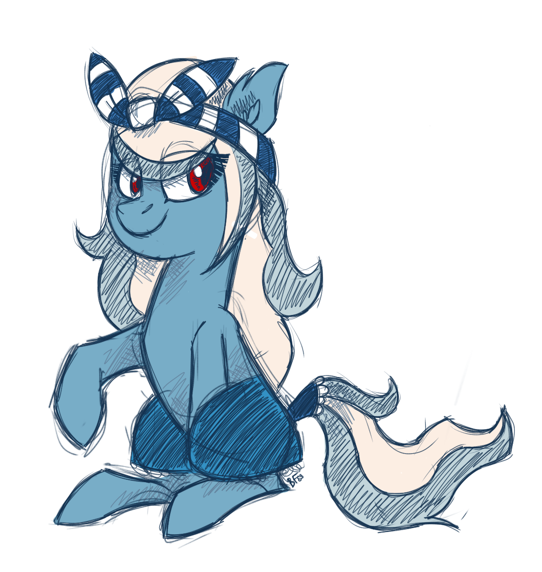 #3200703 - safe, artist:buttersflutterscotch, oc, earth pony, pony, female, mare, simple ...