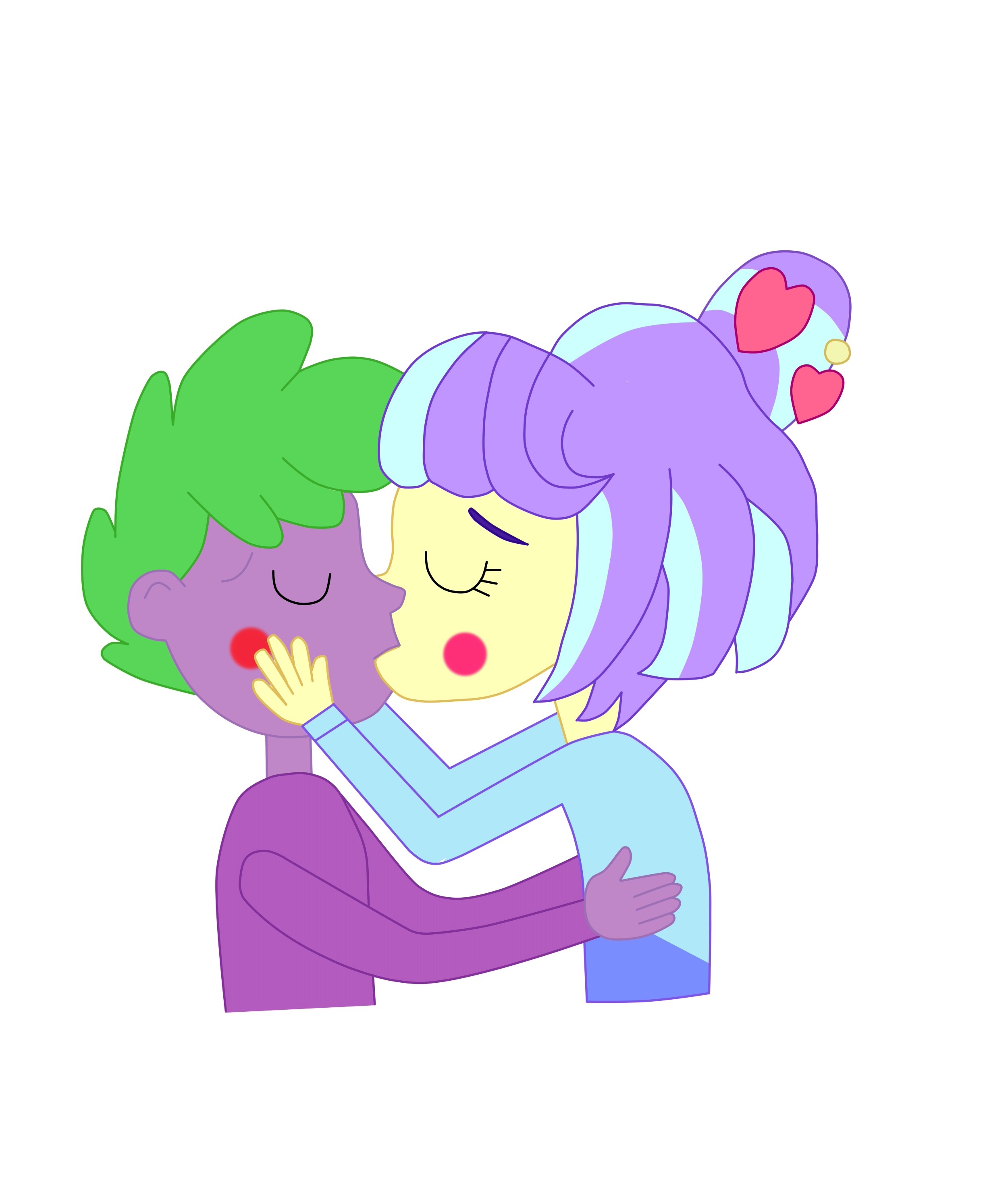 #3204123 - safe, artist:spike17, spike, supernova zap, human, equestria girls, g4, duo, high res ...