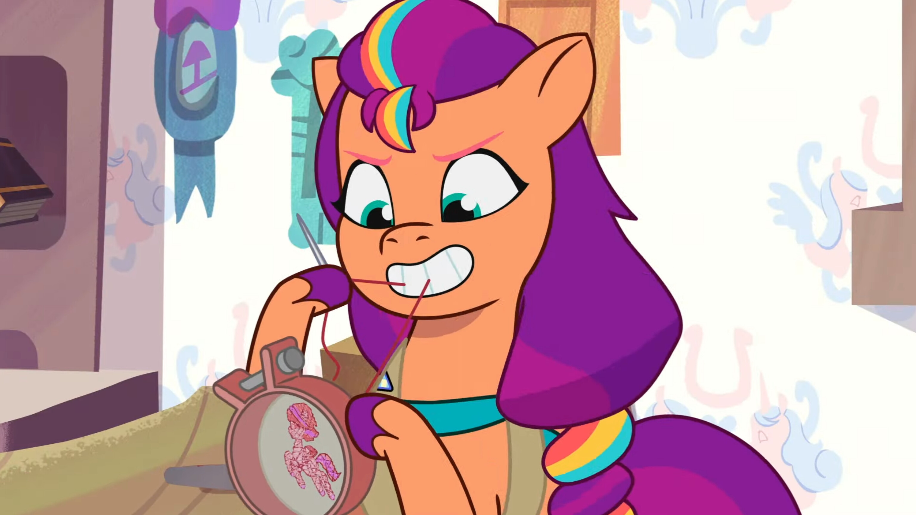 #3204794 - safe, screencap, sunny starscout, windy (g5), earth pony, pegasus, pony, attack of ...