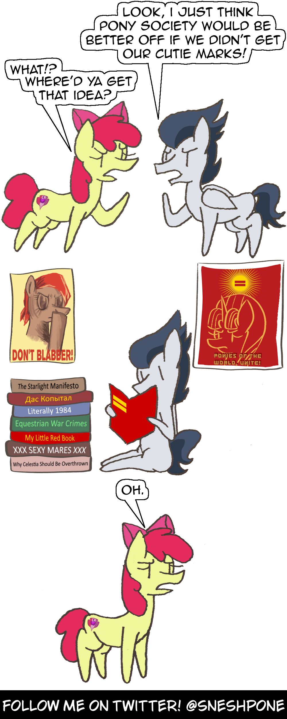 #3194332 - safe, artist:sneshpone, apple bloom, rumble, starlight ...