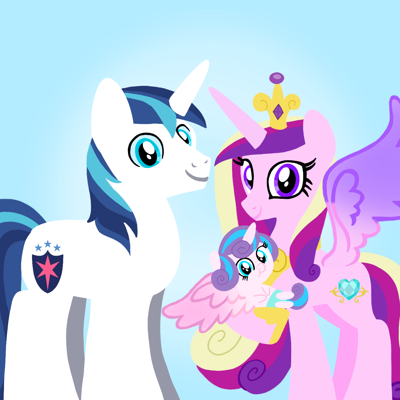 #3197172 - safe, artist:mlplary6, princess cadance, princess flurry ...