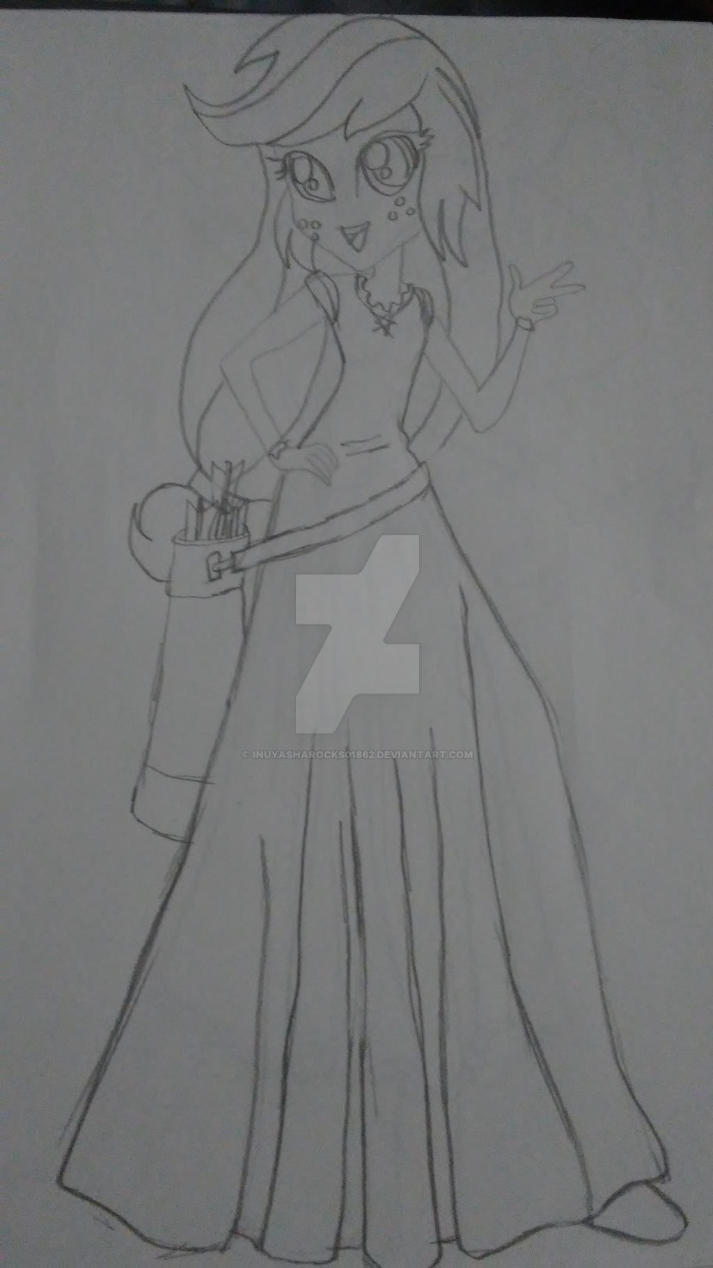 #3272540 - safe, artist:inuyasharocks01862, applejack, human, equestria ...