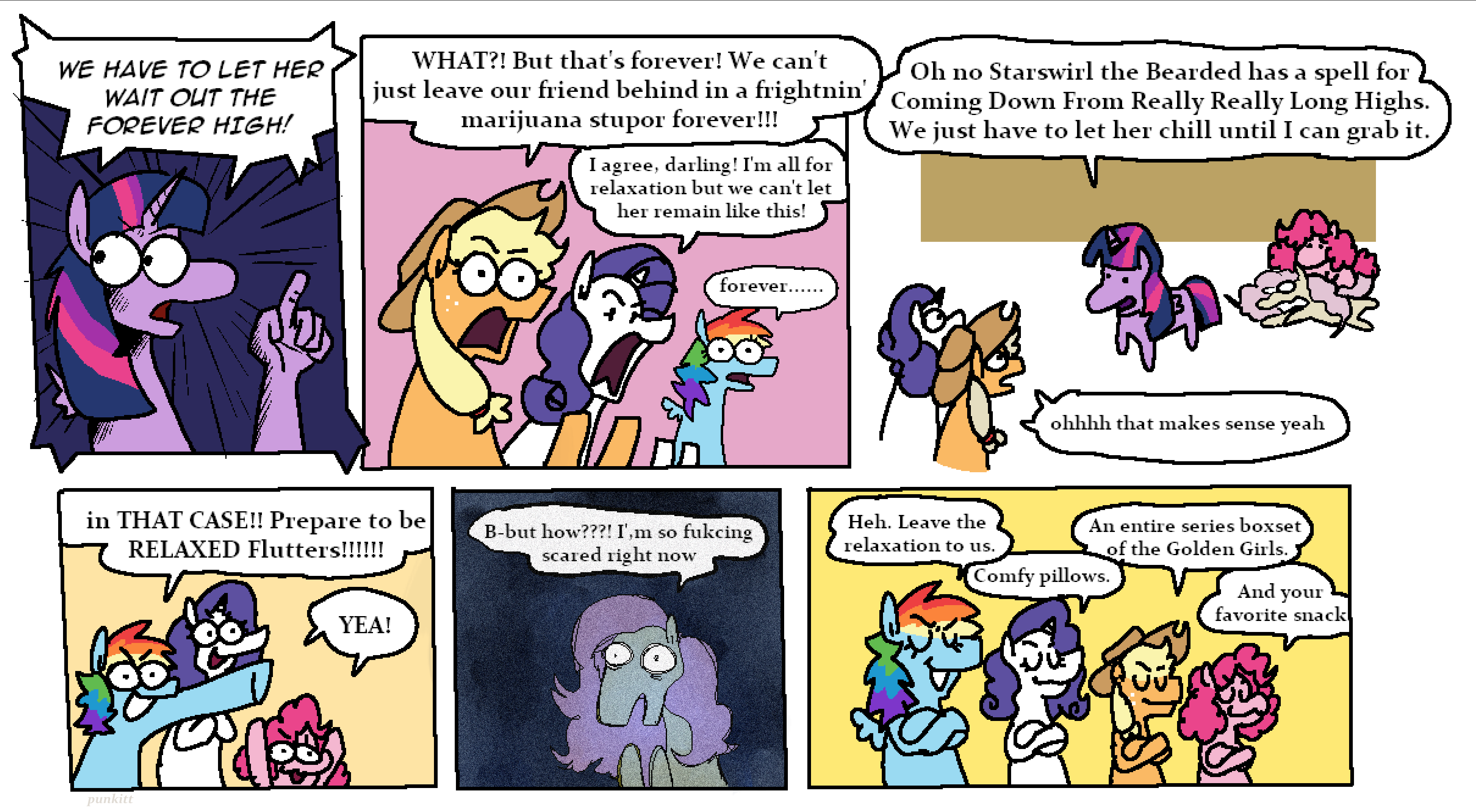 #3272933 - safe, artist:punkittdev, applejack, fluttershy, pinkie pie ...