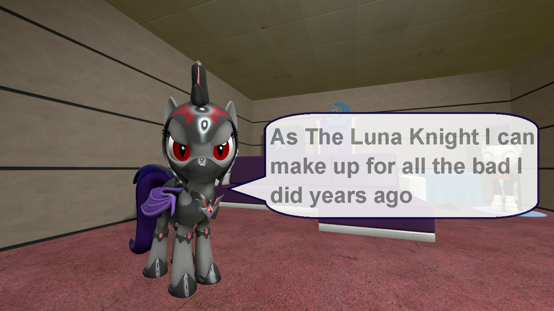 #3278277 - safe, artist:ask-the-luna-knight, trixie, g4, 3d, disguise ...