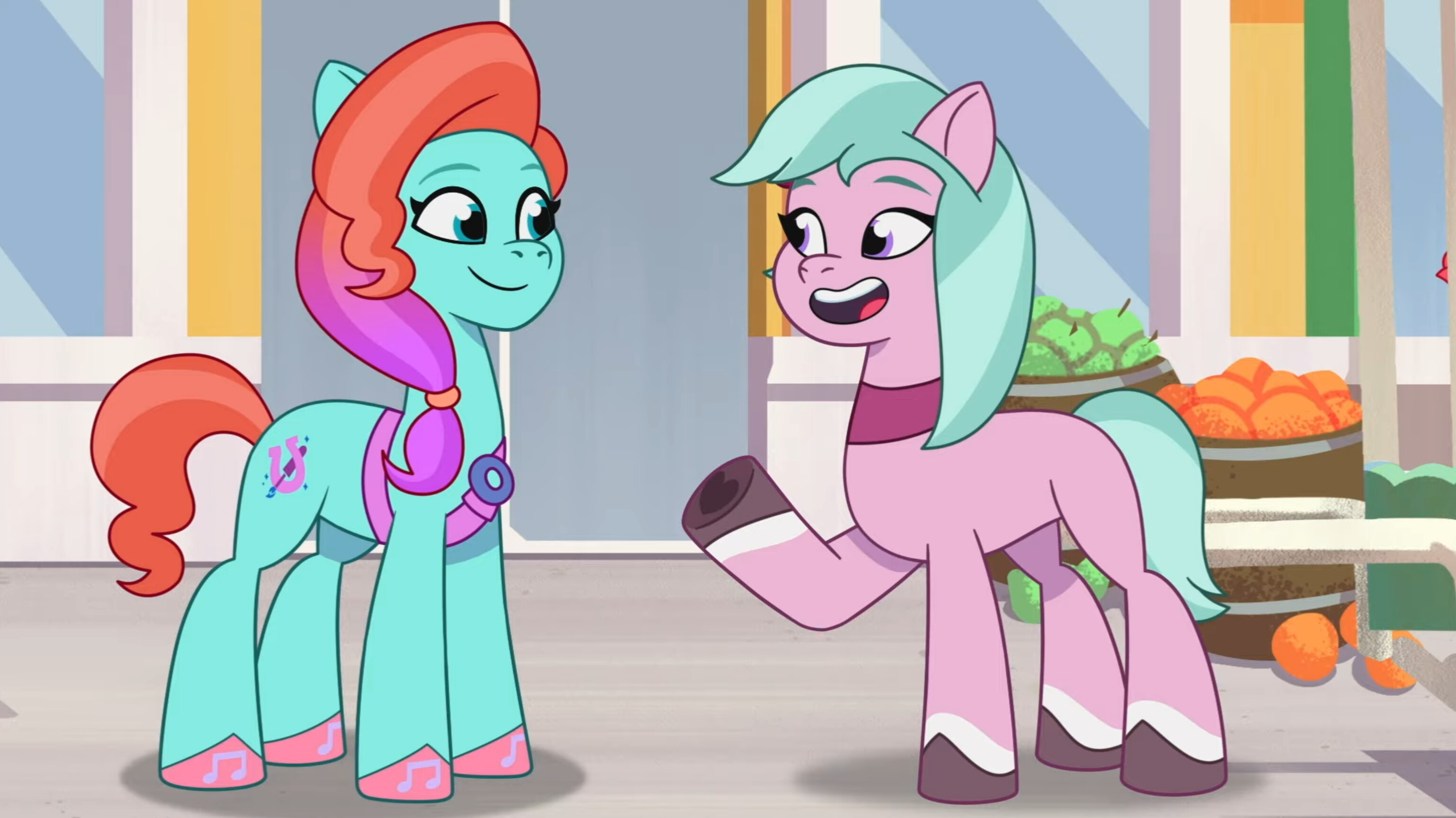 #3278473 - safe, screencap, dahlia, jazz hooves, earth pony, pony, g5 ...