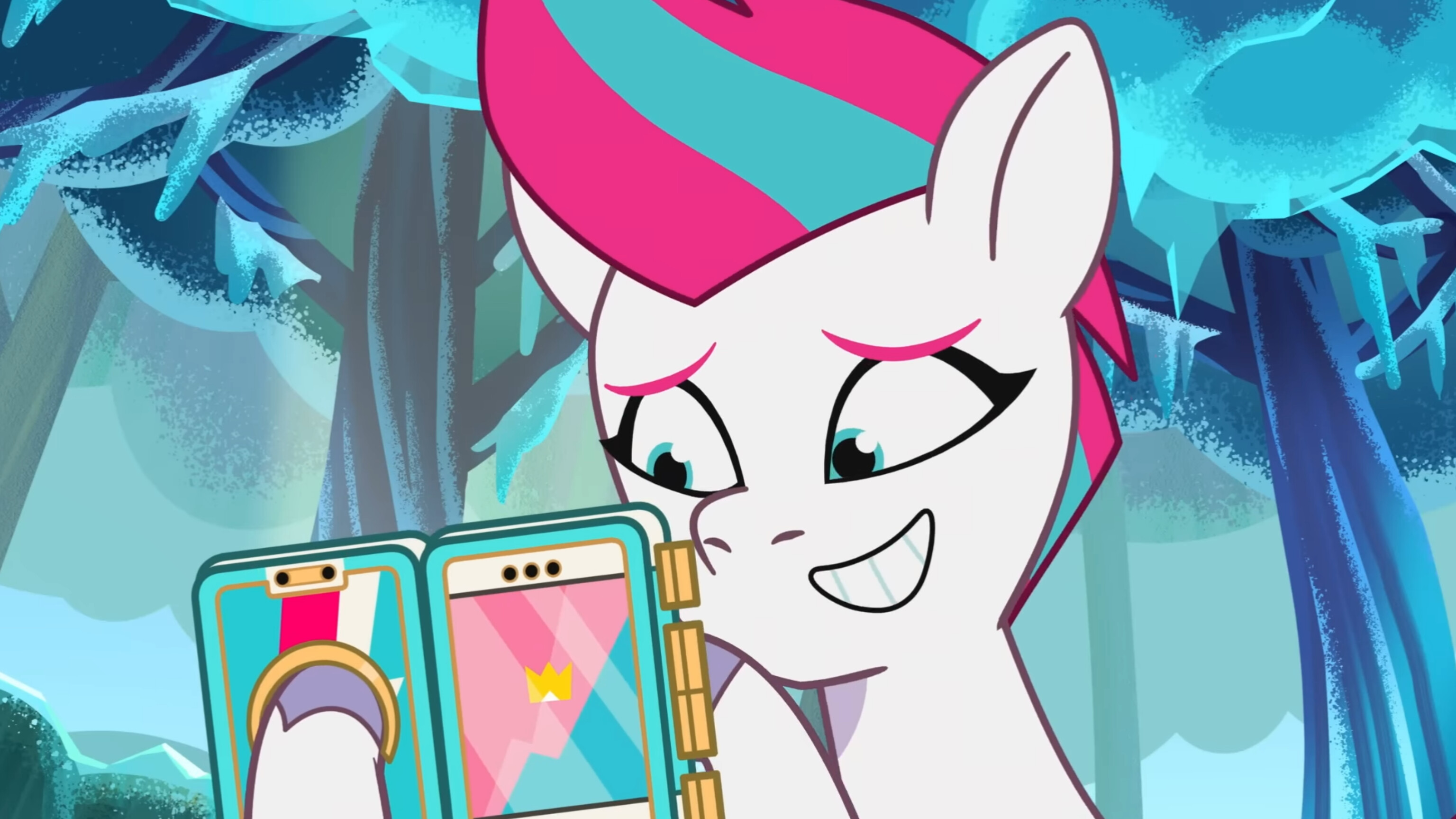 #3279804 - safe, screencap, zipp storm, pegasus, pony, g5, icy prints ...