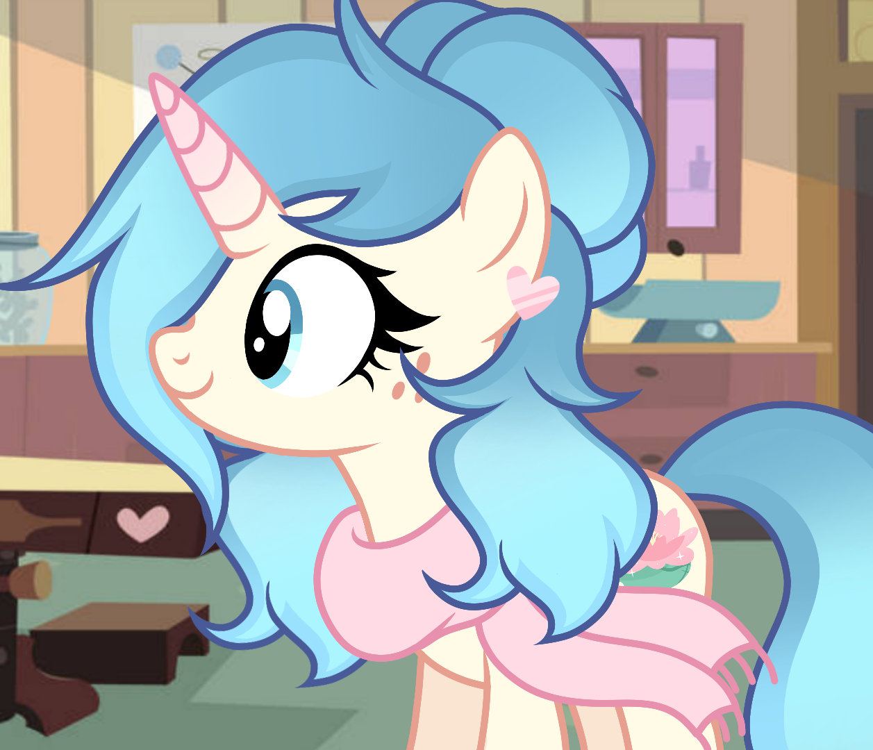 #3280178 - safe, artist:cstrawberrymilk, oc, oc:azura lotus, pony, unicorn, g4, clothes, female ...