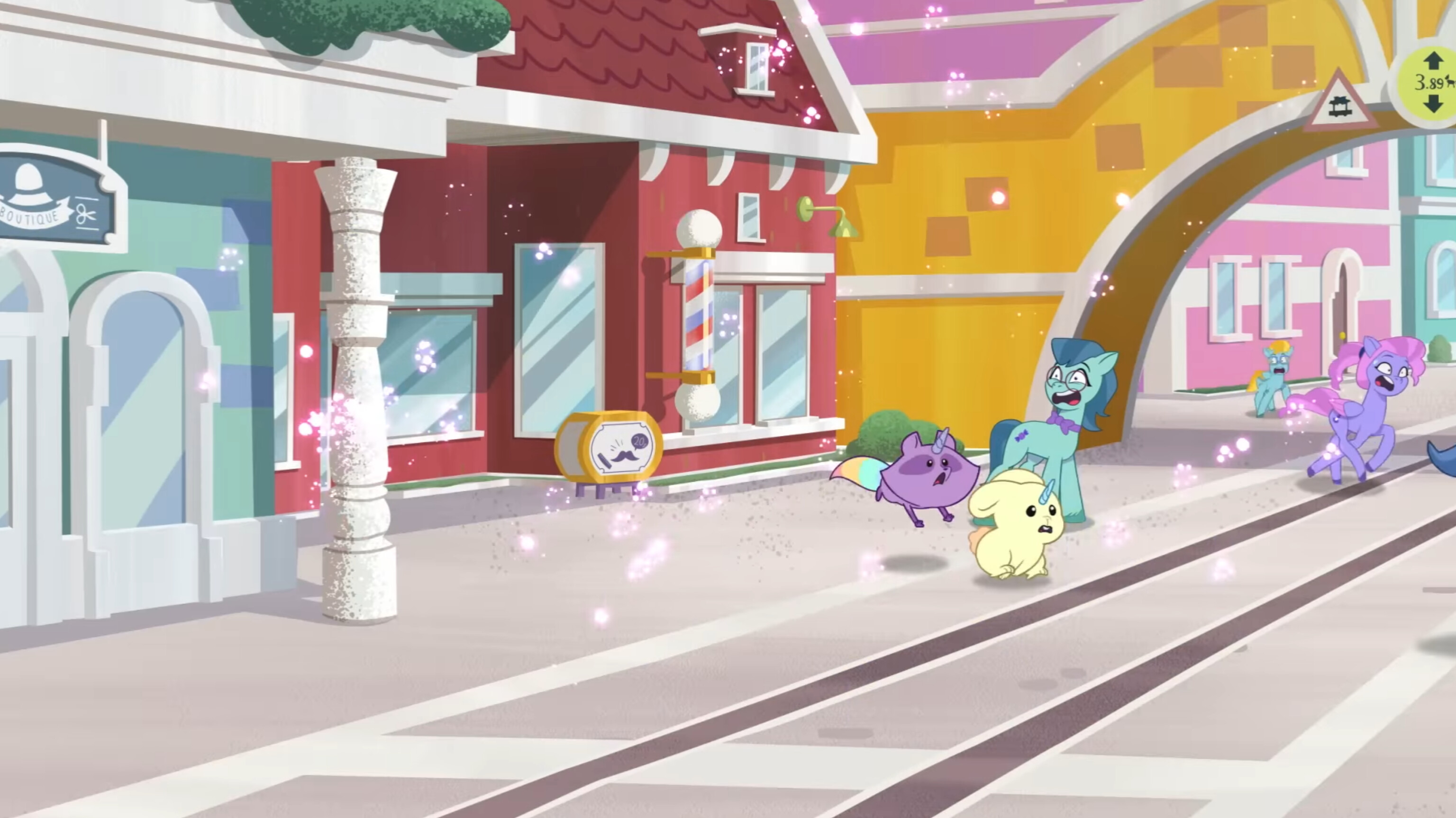 #3281077 - safe, screencap, cherry prancer, delightful trifle, feather ...