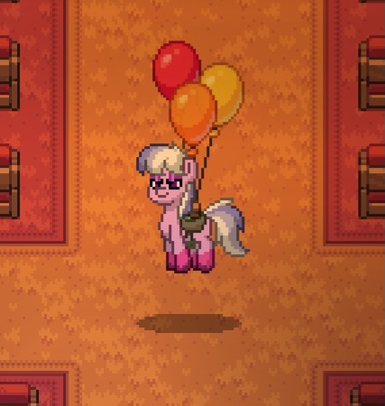 #3281163 - safe, ivory cedar, earth pony, pony, pony town, g5, balloon, floating, male, pixel ...