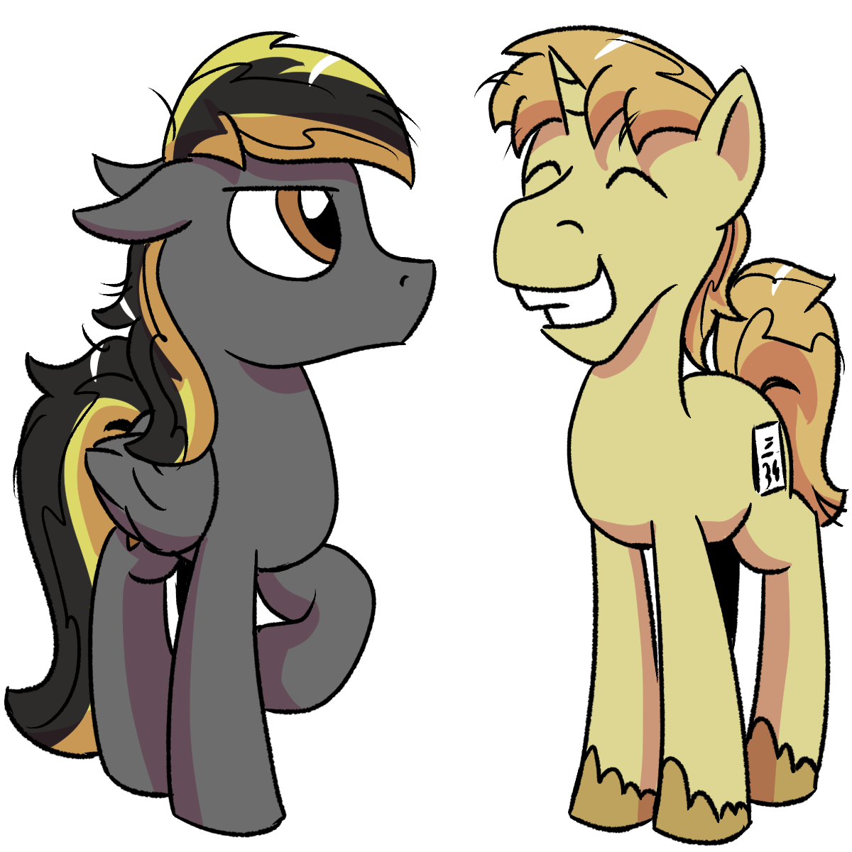 #3281917 - safe, artist:pony-berserker, oc, oc only, oc:midnight blaze ...