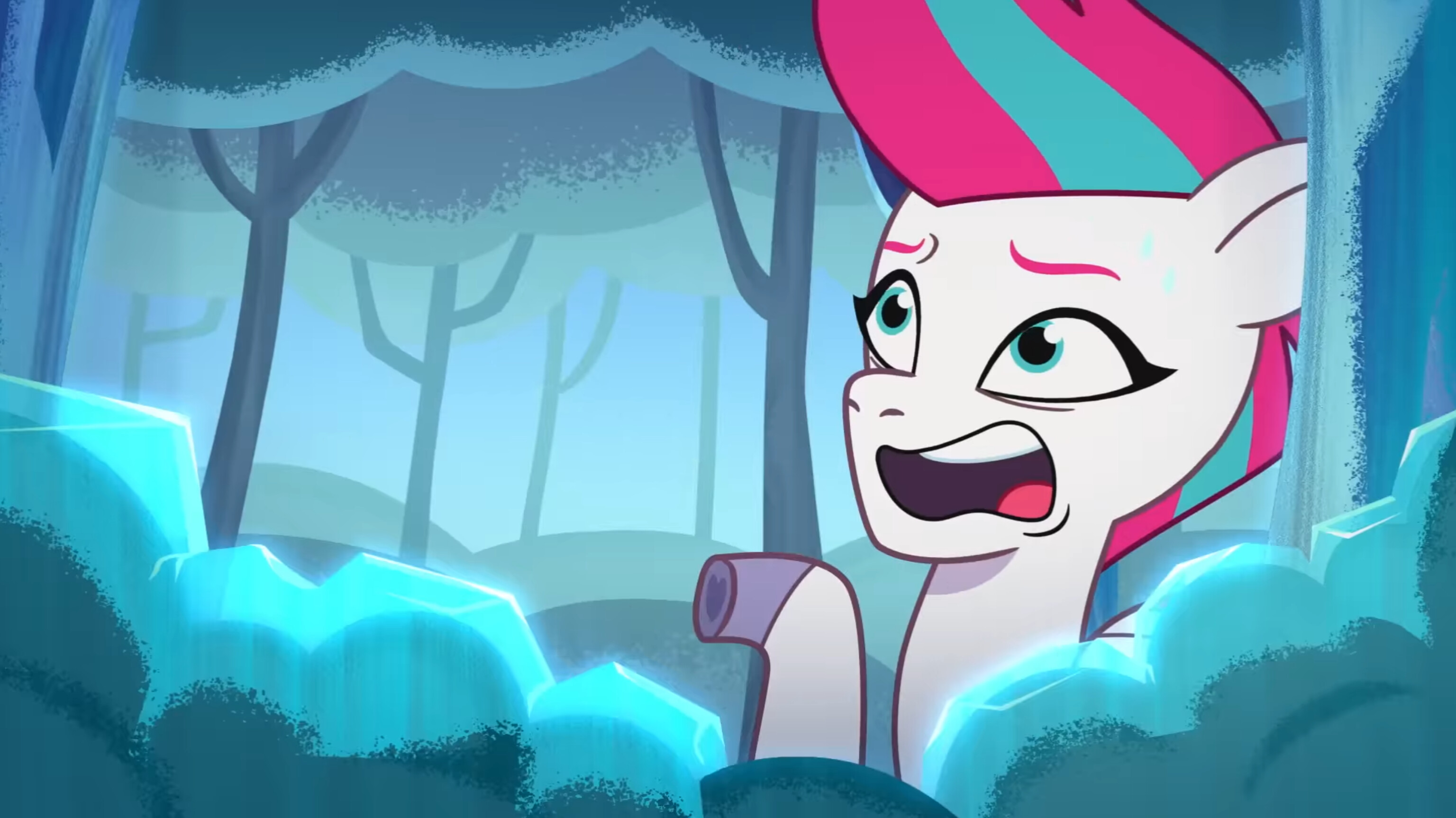 #3282362 - safe, screencap, zipp storm, pegasus, pony, g5, icy prints ...