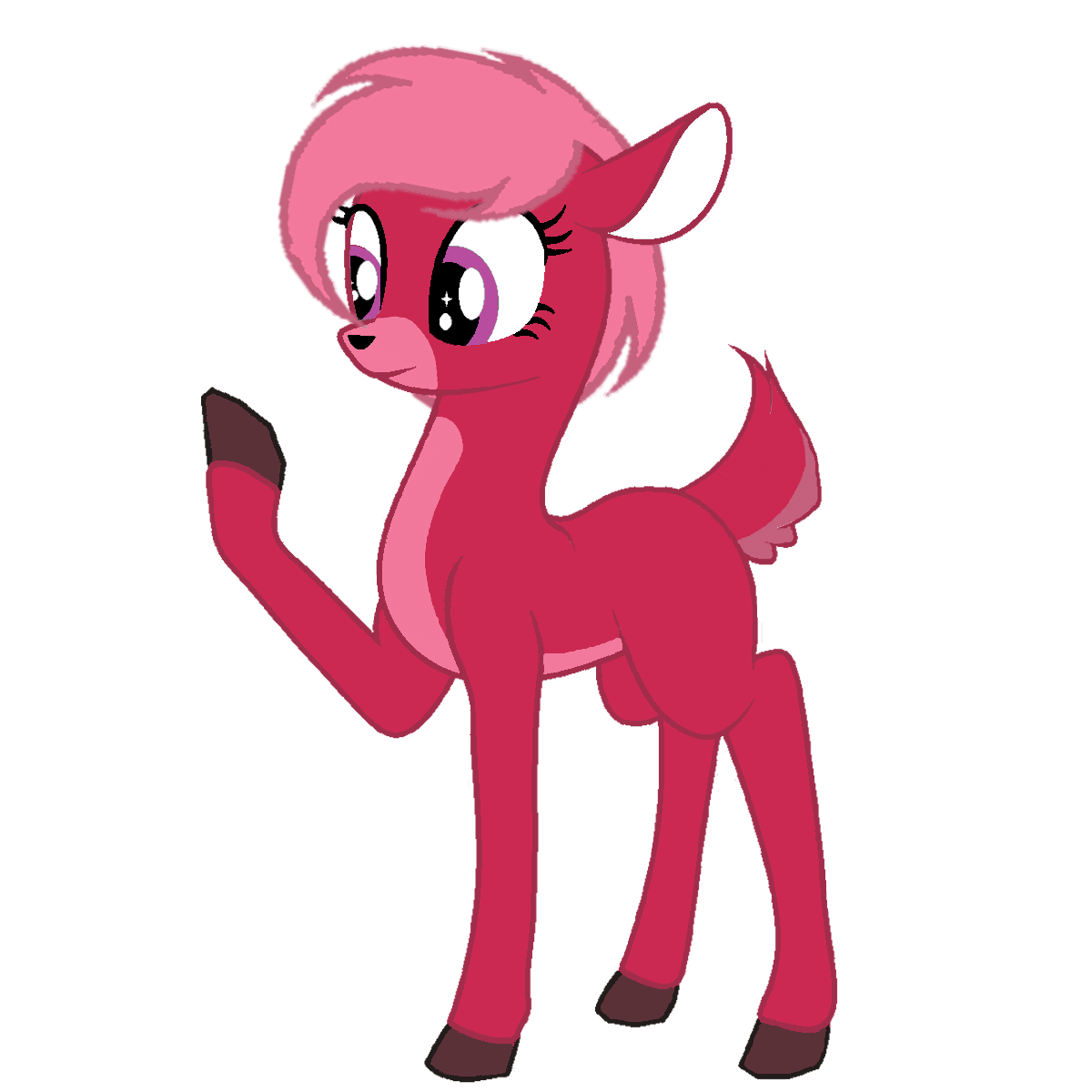 #3283558 - safe, artist:antonsfms, oc, oc only, oc:rosaline the deer, deer, deer pony, hybrid ...