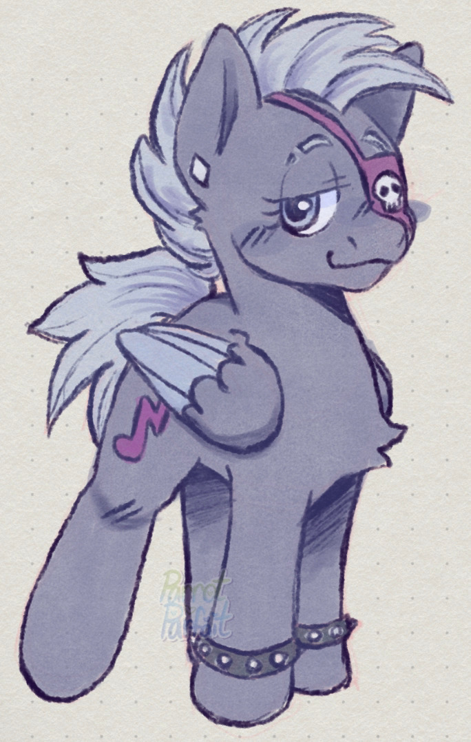 #3285529 - safe, artist:spaceoreosxoxo, sharp note, pegasus, pony, g4 ...