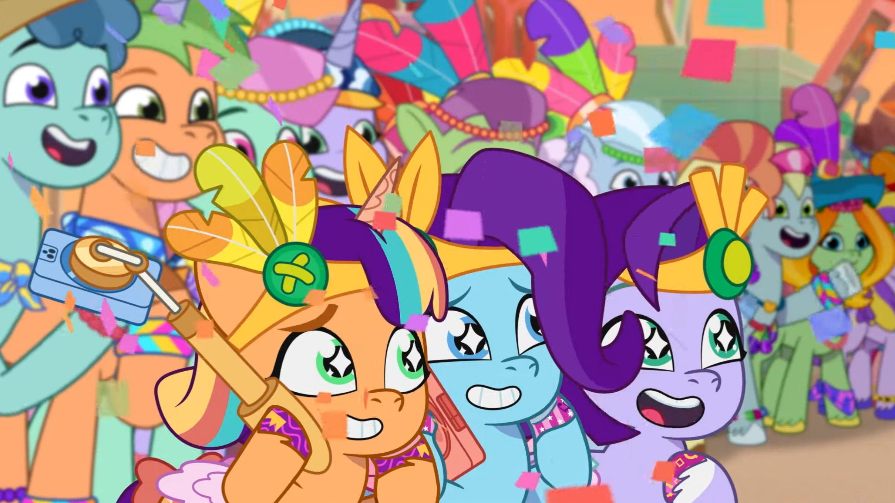 #3285845 - safe, screencap, autumn skies, dreamy (g5), flowa queen ...