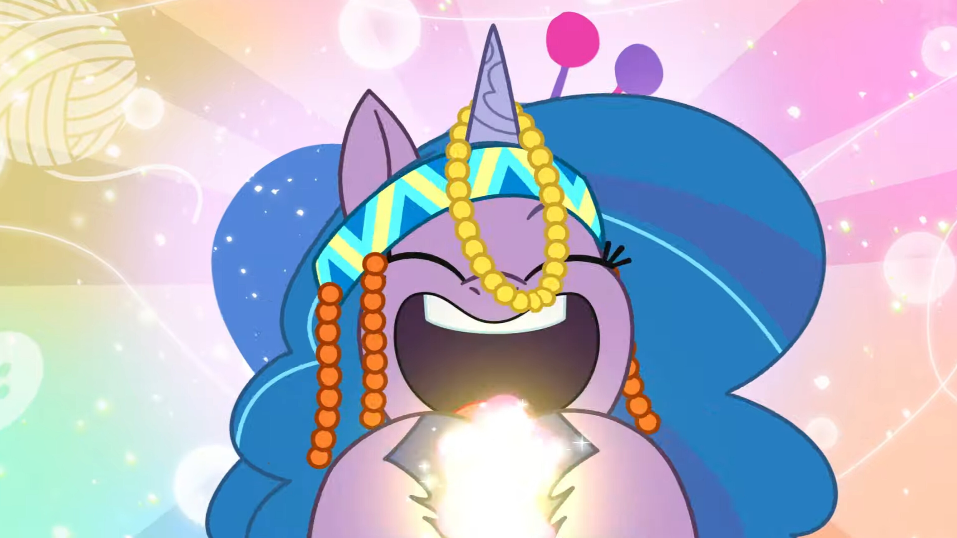 #3286862 - safe, screencap, izzy moonbow, pony, unicorn, g5, heavy is ...