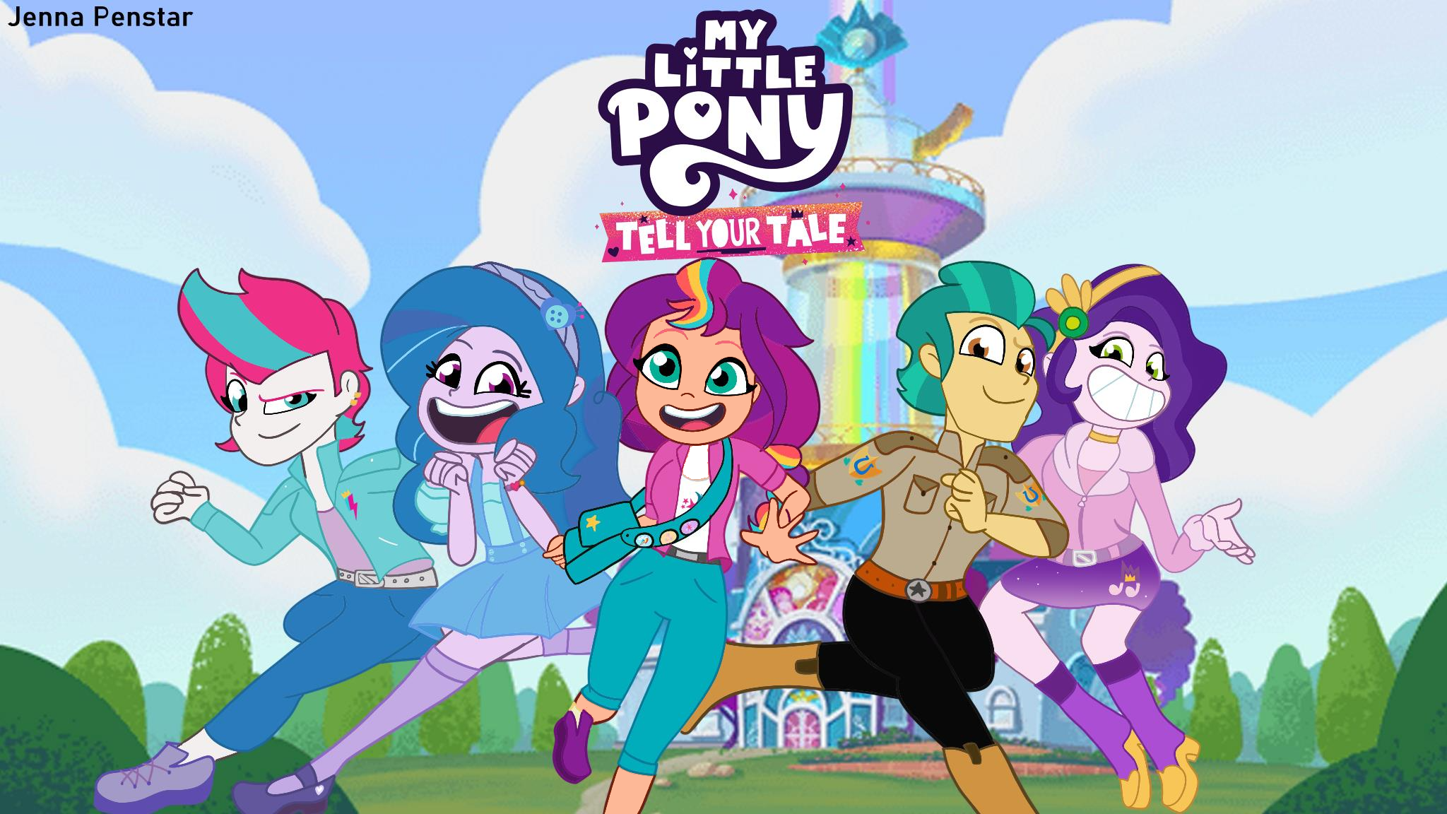 #3288441 - safe, artist:jenna56, color edit, edit, hitch trailblazer, izzy moonbow, pipp petals ...