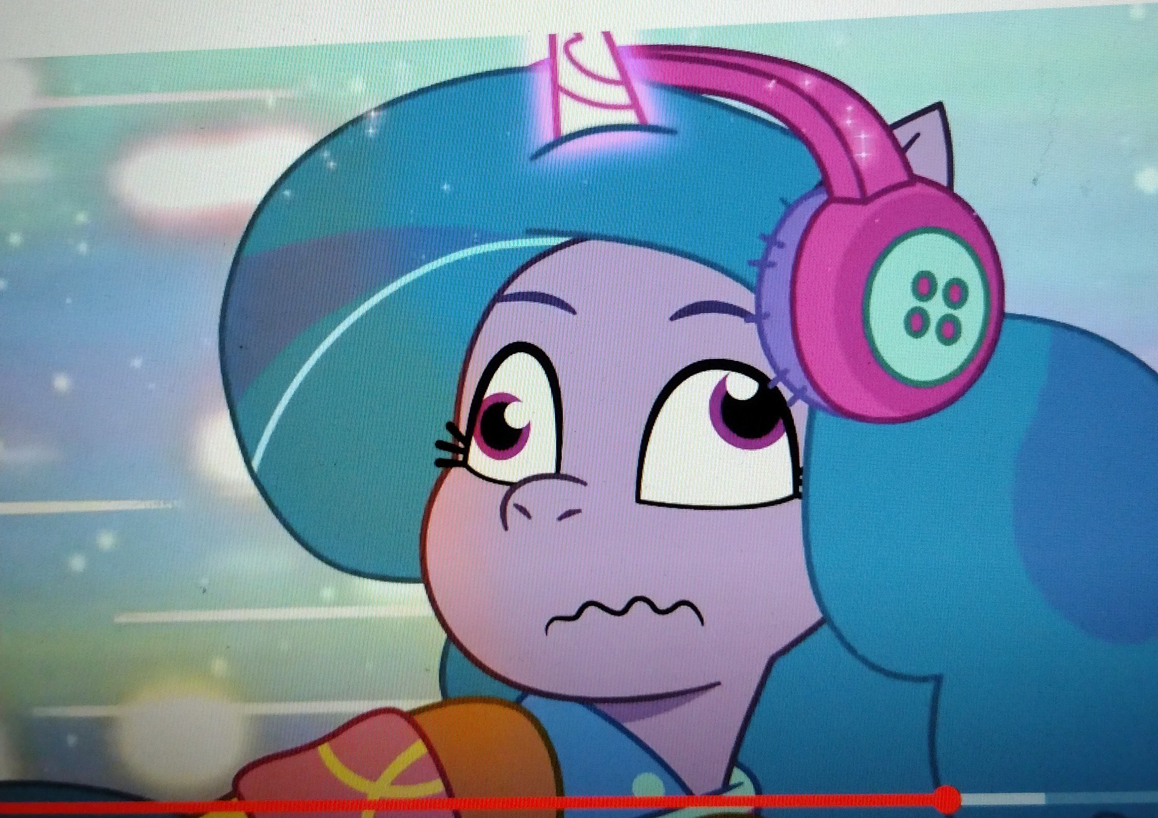 #3288444 - safe, screencap, izzy moonbow, posey bloom, pony, unicorn ...