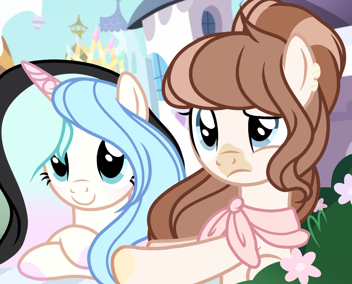 #3289063 - safe, artist:cstrawberrymilk, oc, oc only, oc:daisy diamond, oc:strawberry milk ...