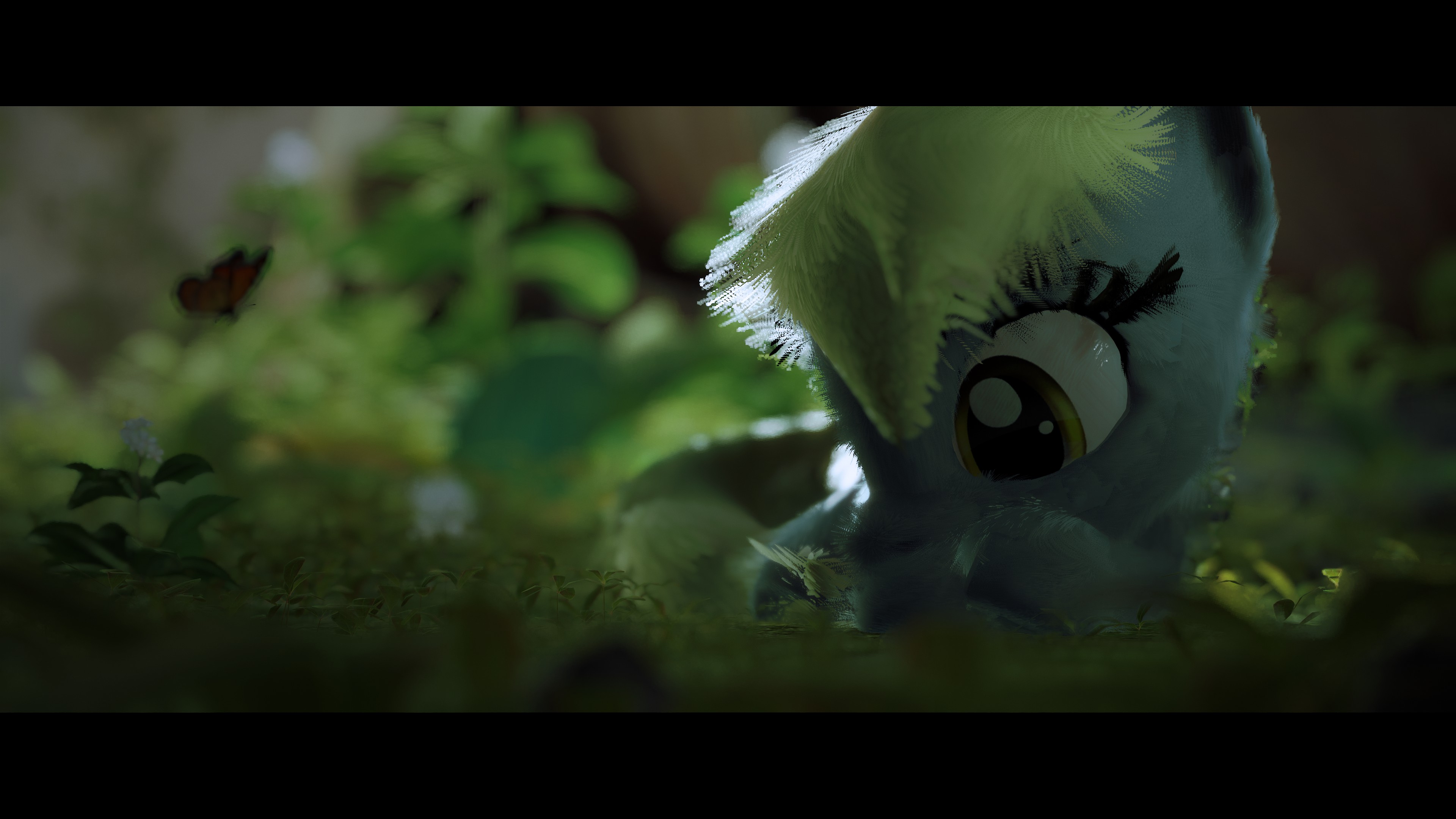 #3290567 - safe, derpy hooves, butterfly, g4, 3d, 3d model, female ...