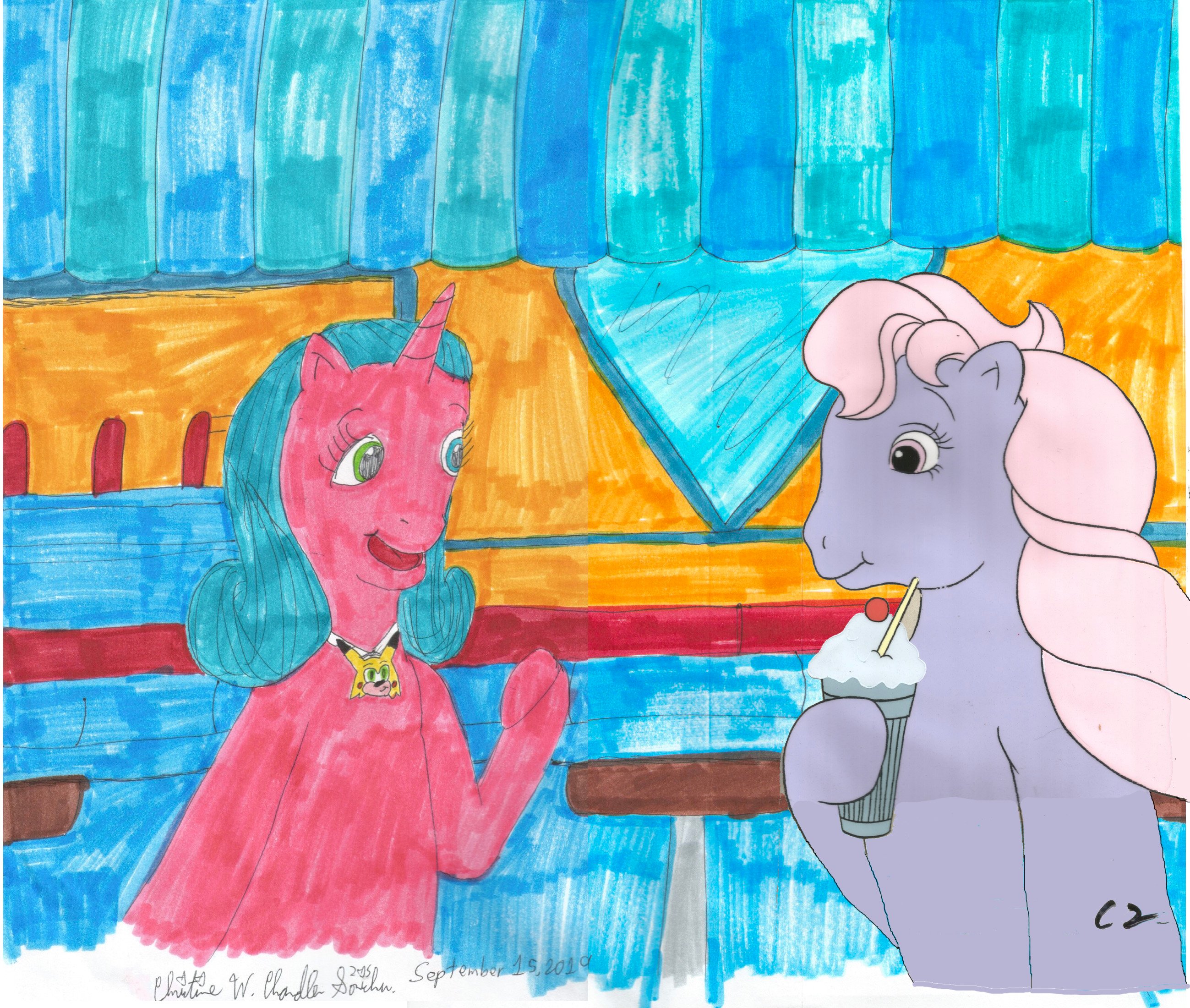 #3276814 - safe, artist:chris chan, clover (g1), earth pony, pony, g1 ...