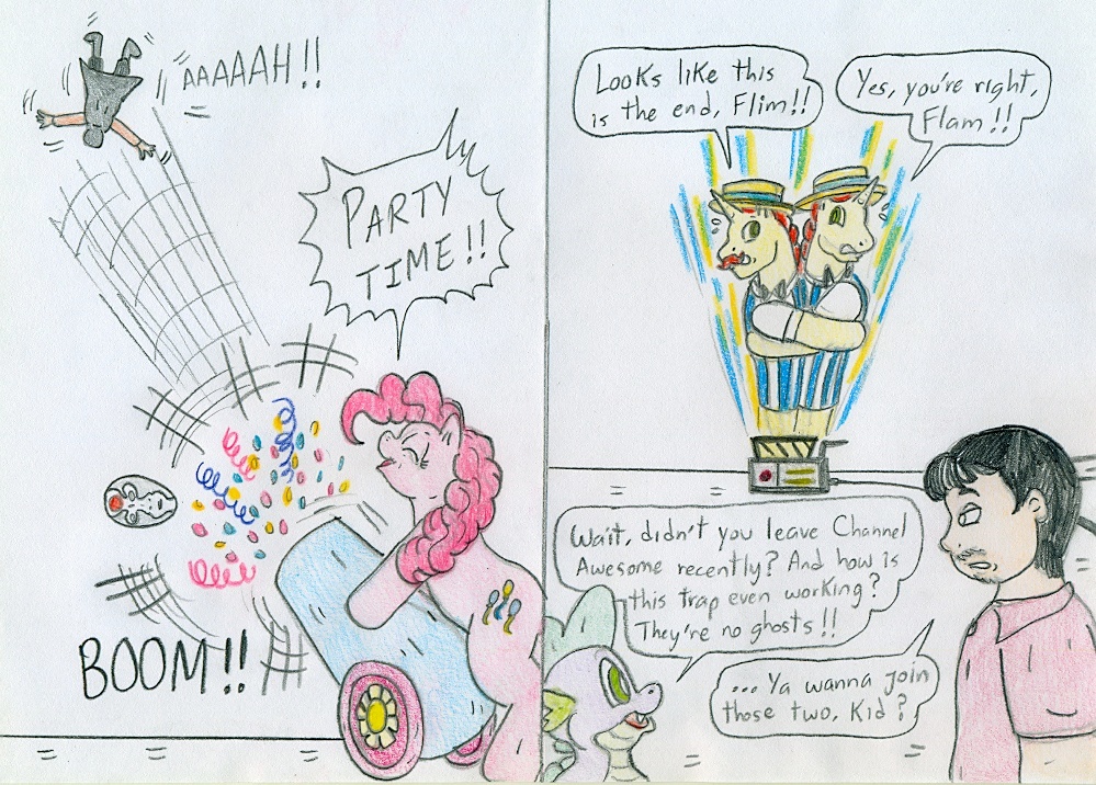 #3277109 - safe, artist:jose-ramiro, flam, flim, pinkie pie, spike ...