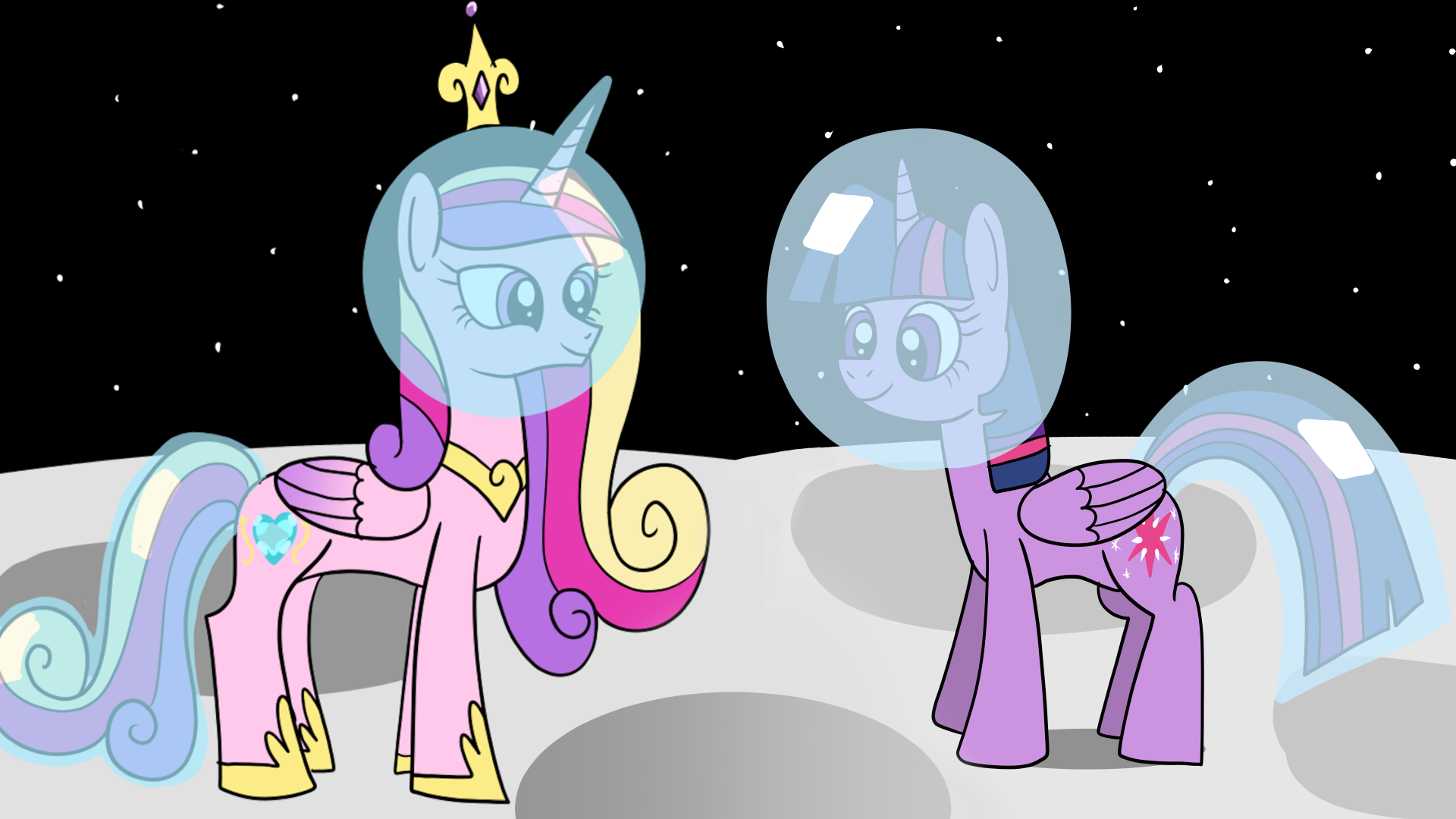 #3454224 - safe, artist:platinumdrop, edit, princess cadance, twilight sparkle, alicorn, pony ...