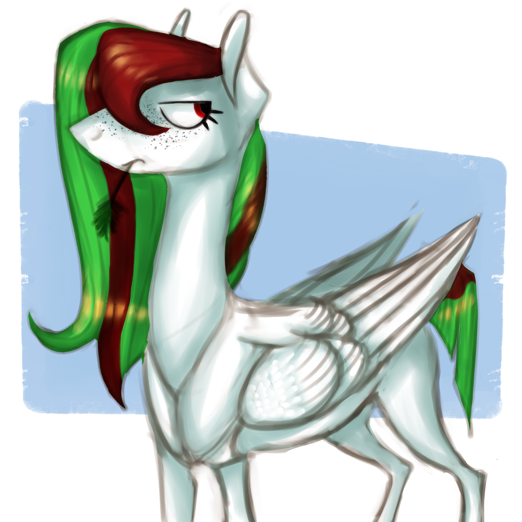 #3461308 - safe, artist:eugenchen, oc, oc only, oc:finnabar, pegasus, pony, abstract background ...