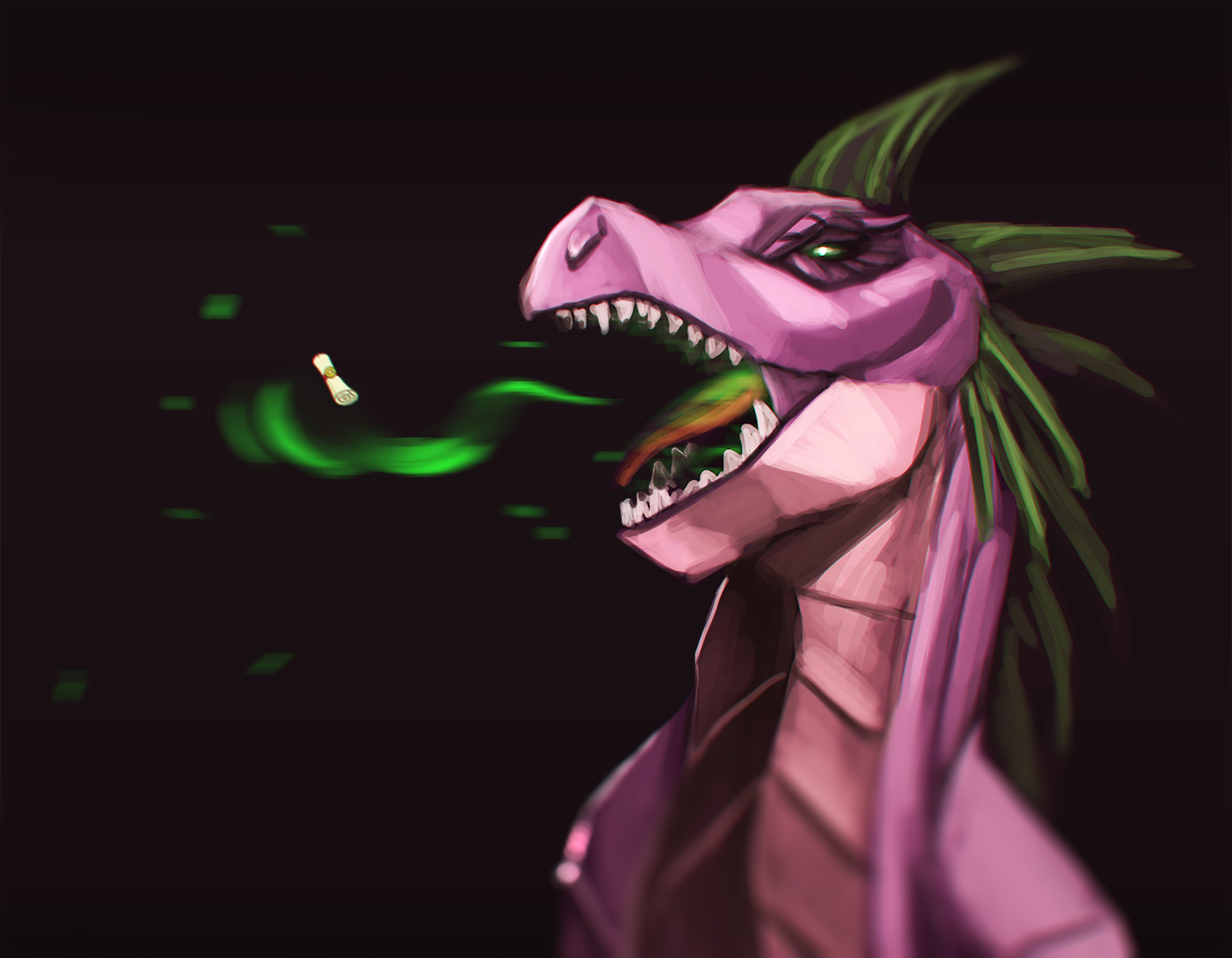 #3467801 - safe, artist:mrs1989, spike, dragon, g4, burp, fire, fire ...