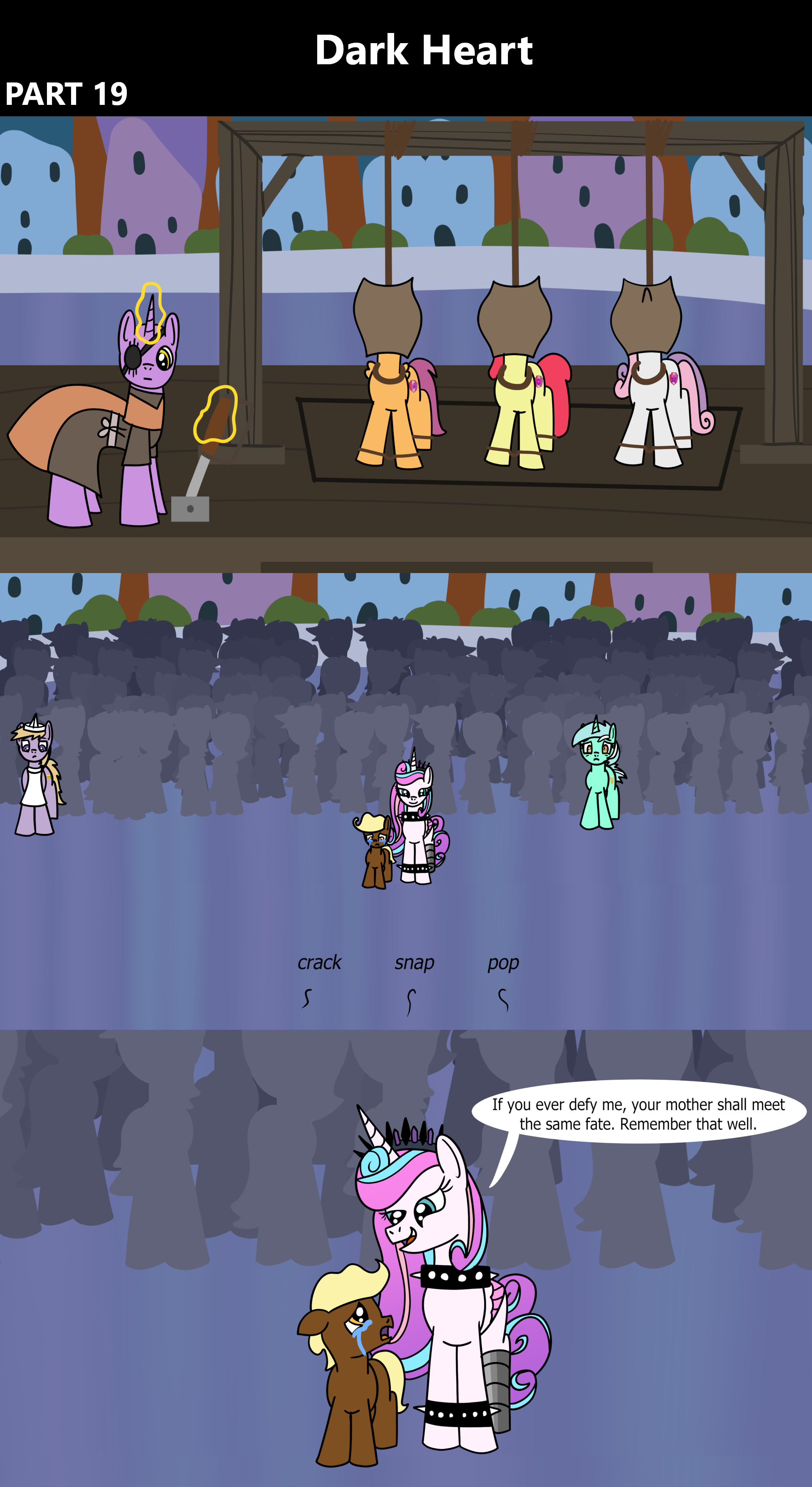 #3454808 - semi-grimdark, artist:platinumdrop, apple bloom, lyra ...