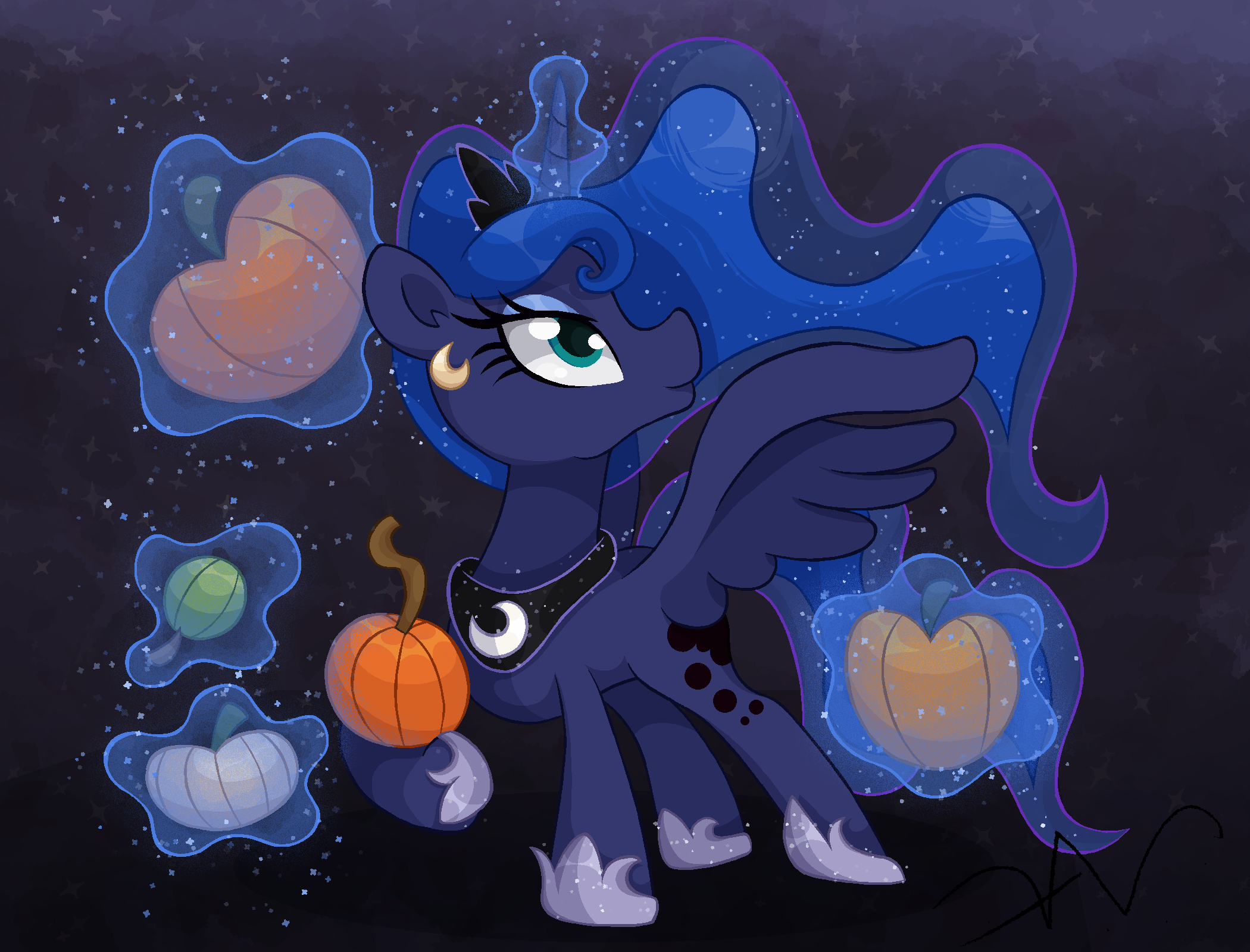 #3468536 - safe, artist:swasfews, princess luna, alicorn, pony, mlp fim ...